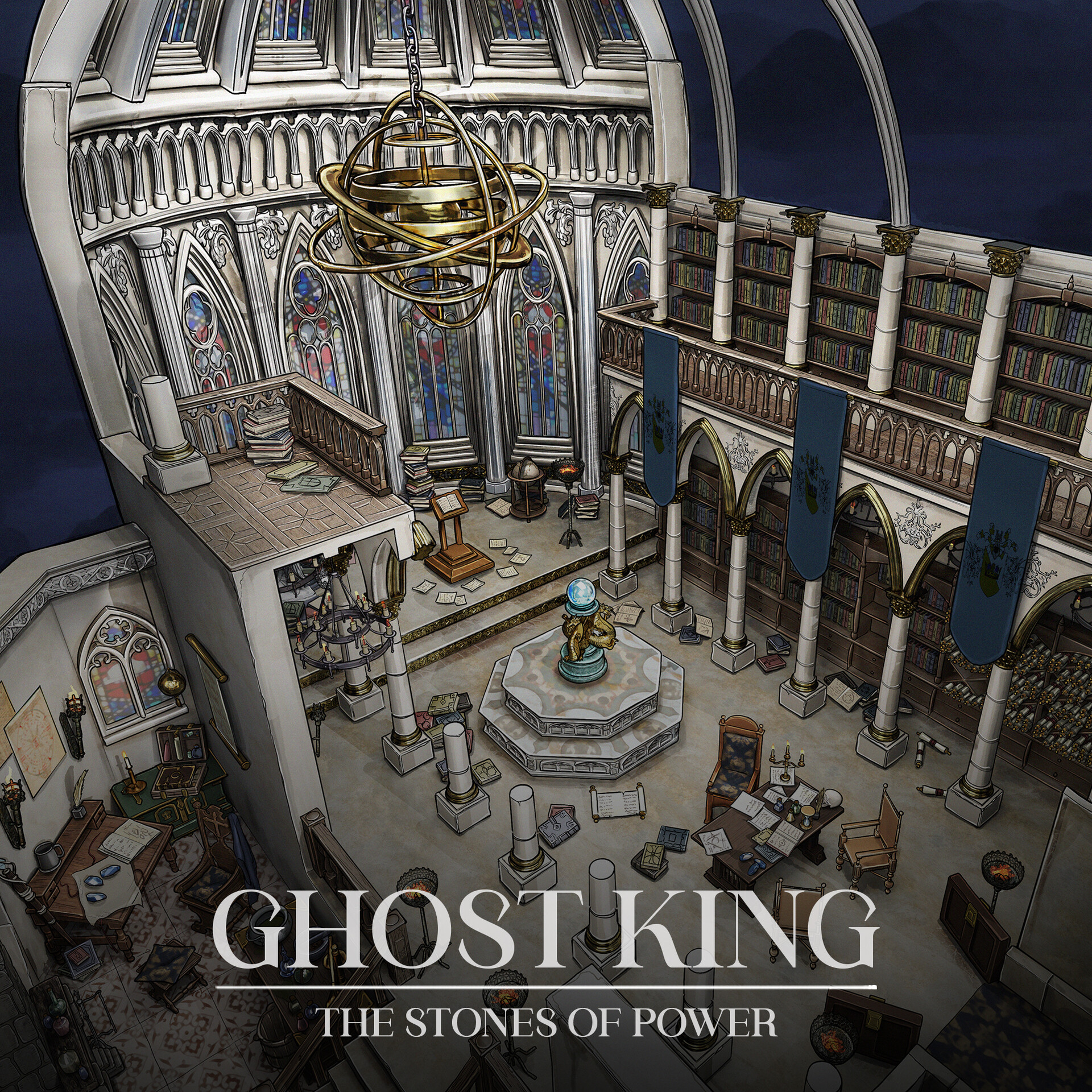 ArtStation - Ghost King - Maedhlyn's Study Cutaway