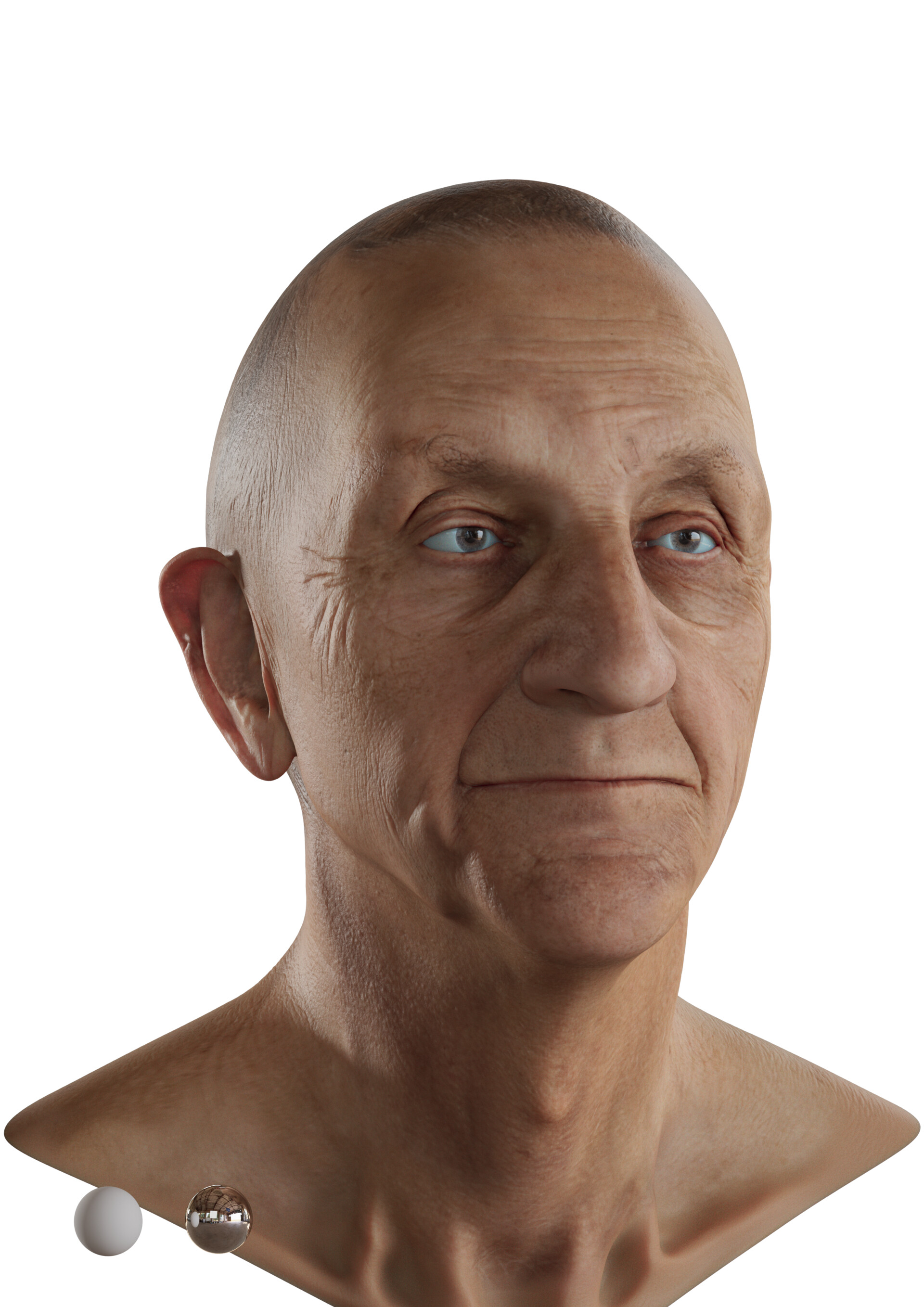 ArtStation - Old Man Face Model