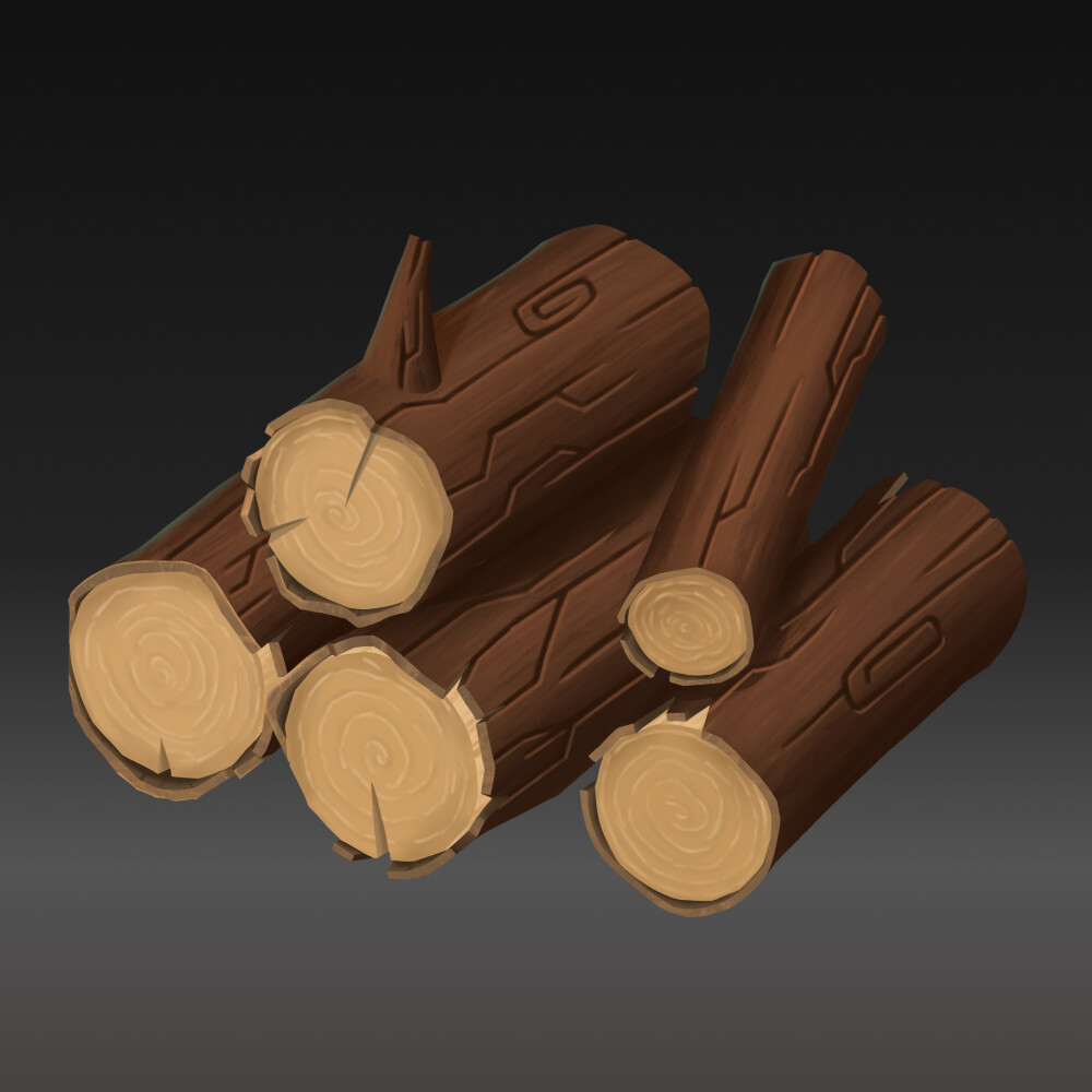 ArtStation - 2D Props / Firewood