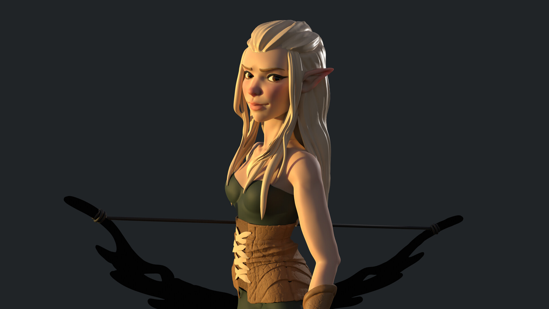 ArtStation - Elfin archer 3D model