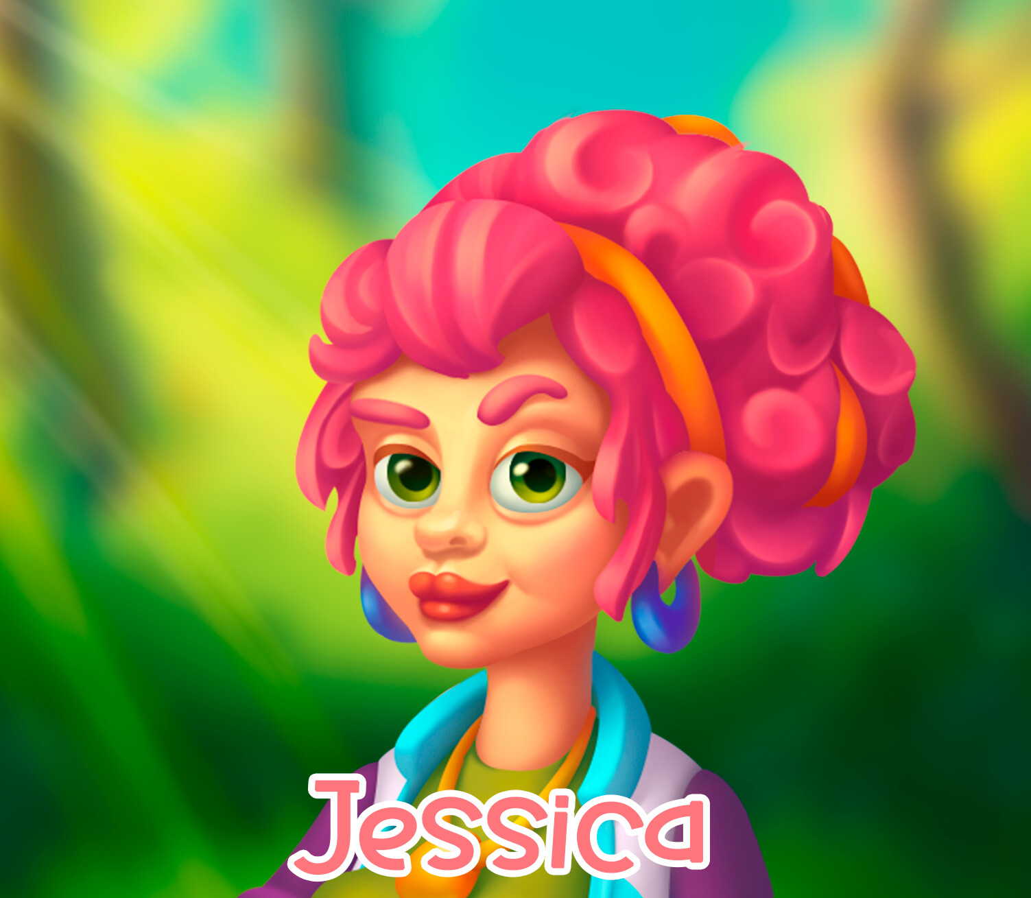 ArtStation - Jessica, character design.