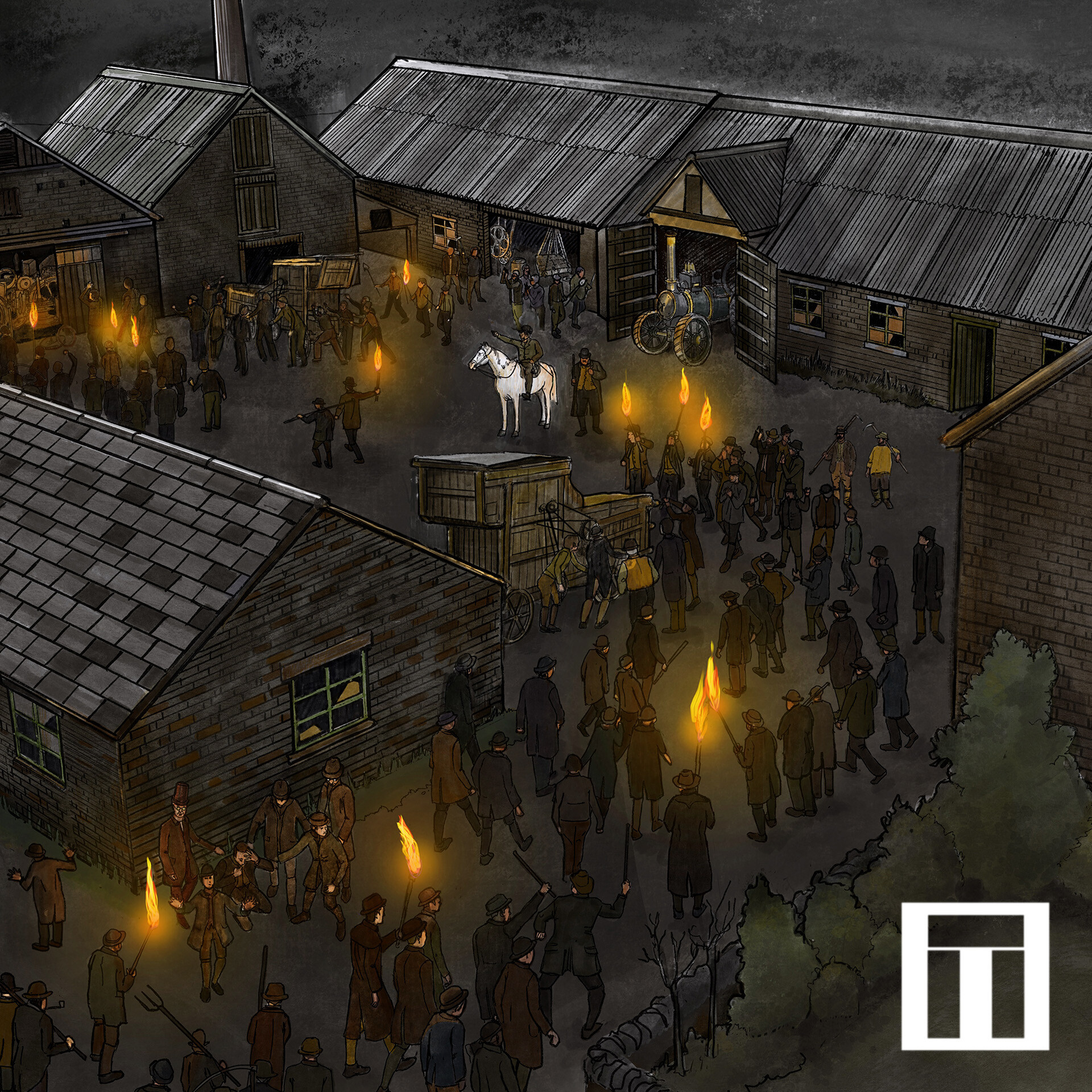 ArtStation - 'Swing Riot' at Stuckton Iron Works, 1830