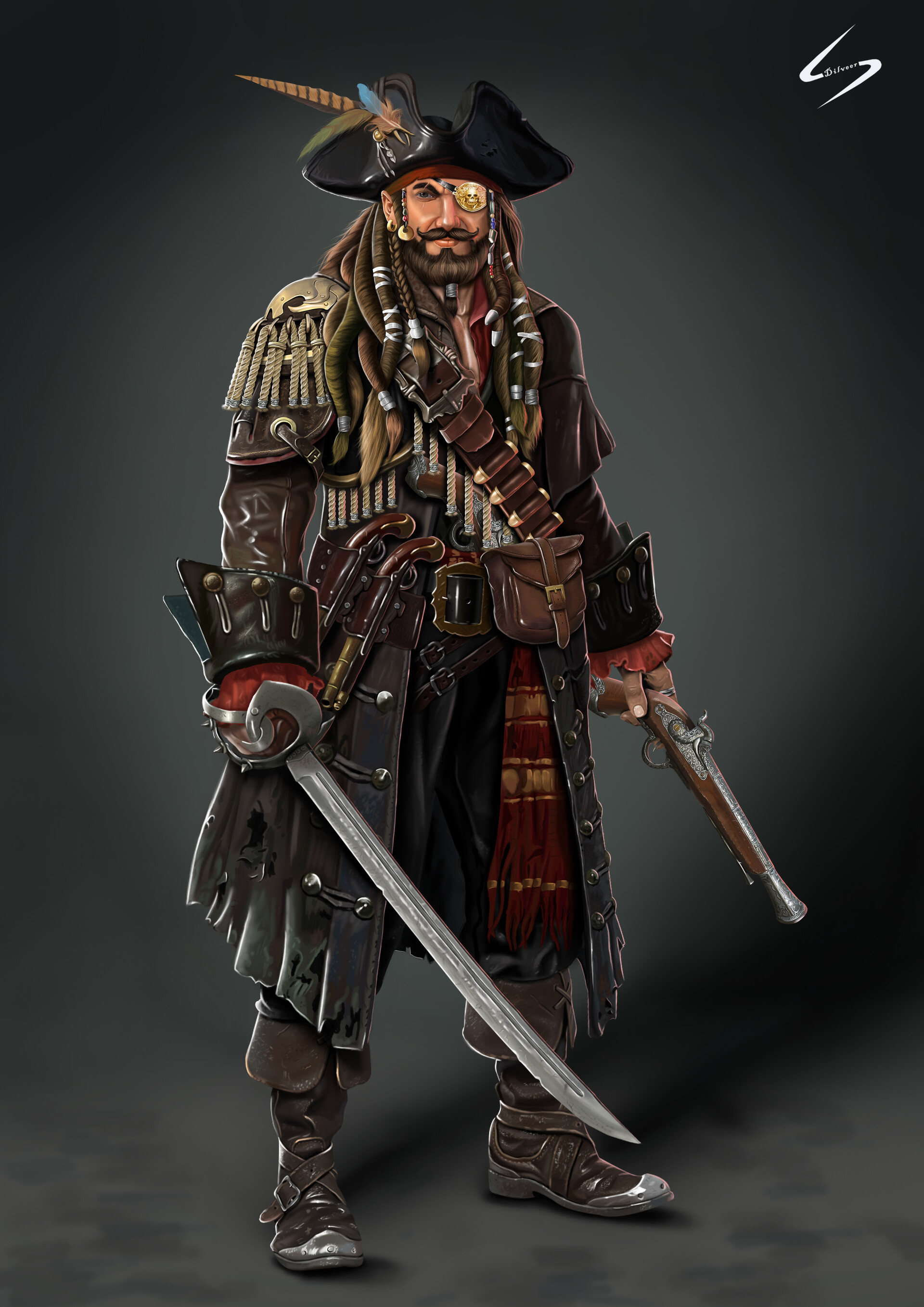 ArtStation - pirate character own creation