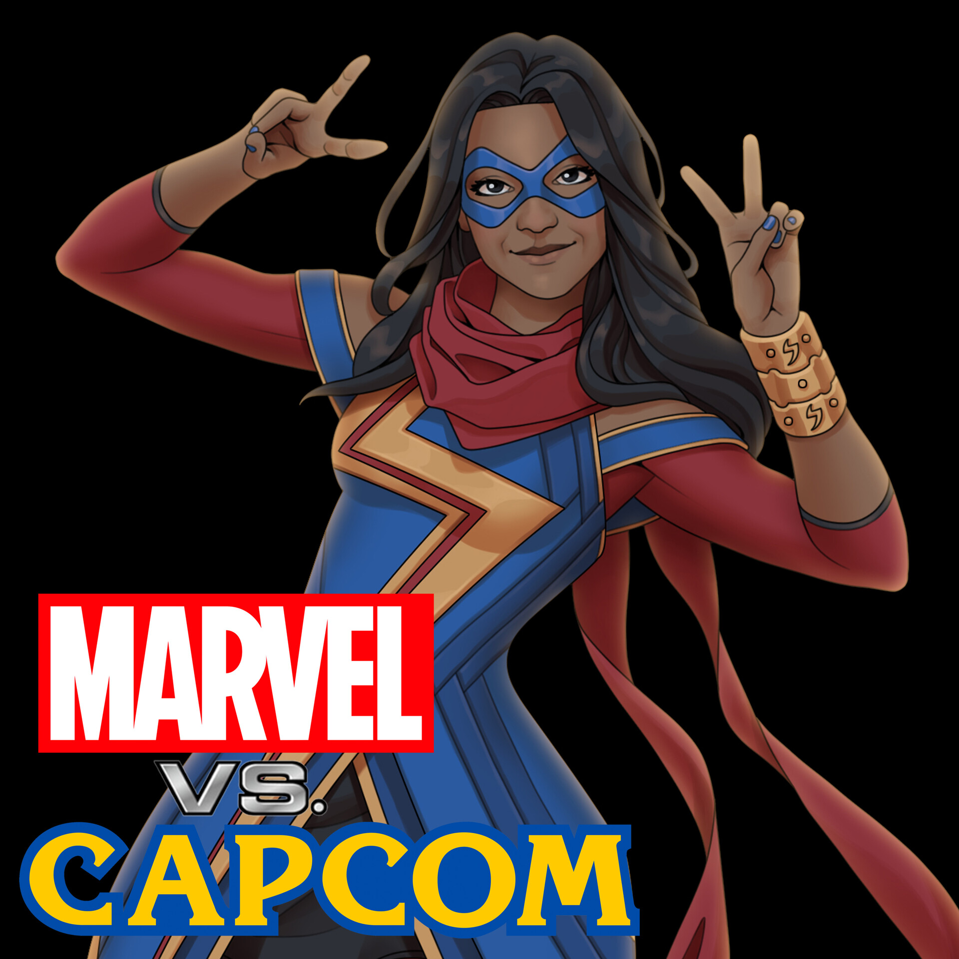 ArtStation - Marvel VS Capcom Fanart: Ms Marvel
