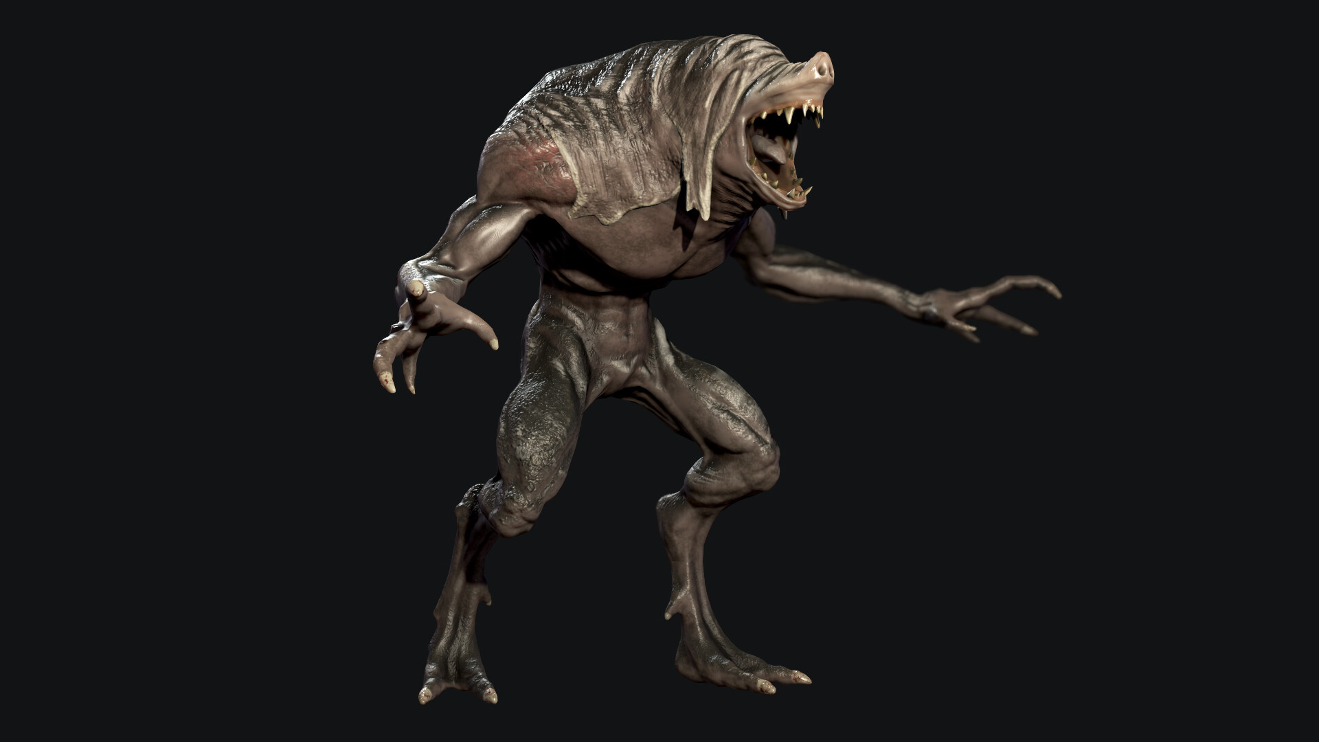 ArtStation - Creep Horror Creature