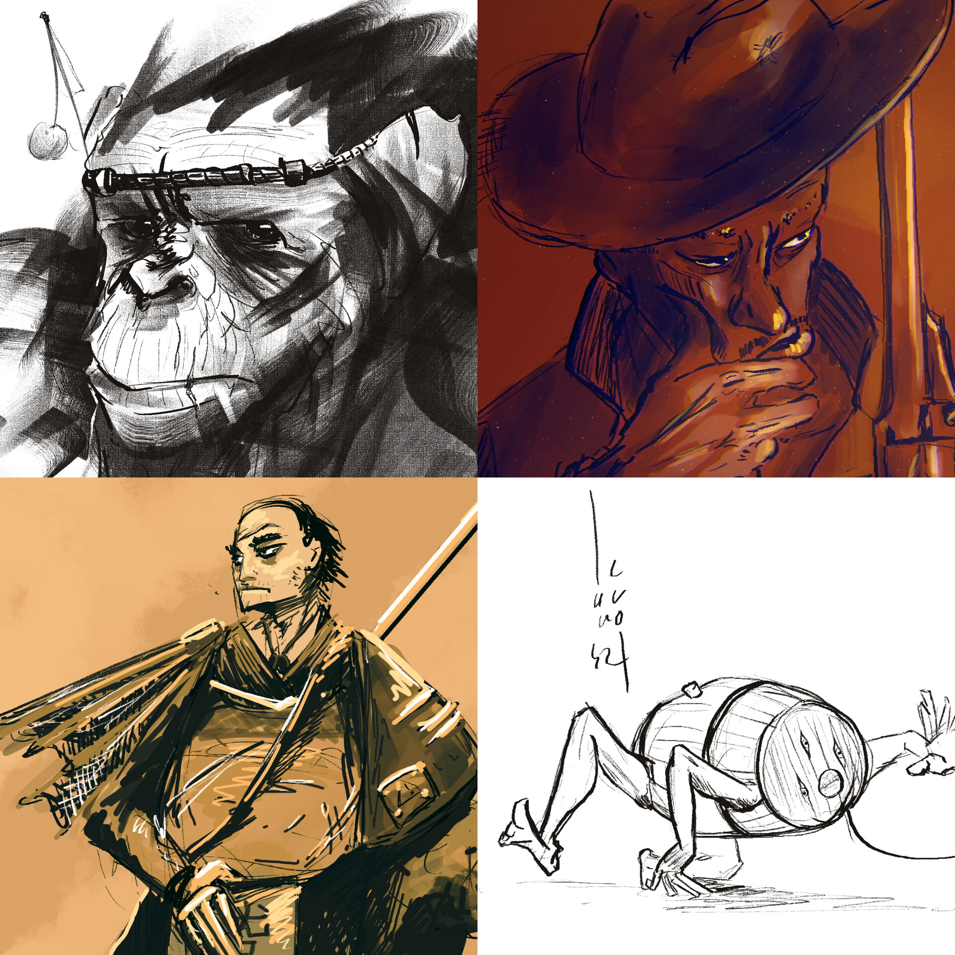 ArtStation - 100 Characters - Sketchfuls (Compilation)