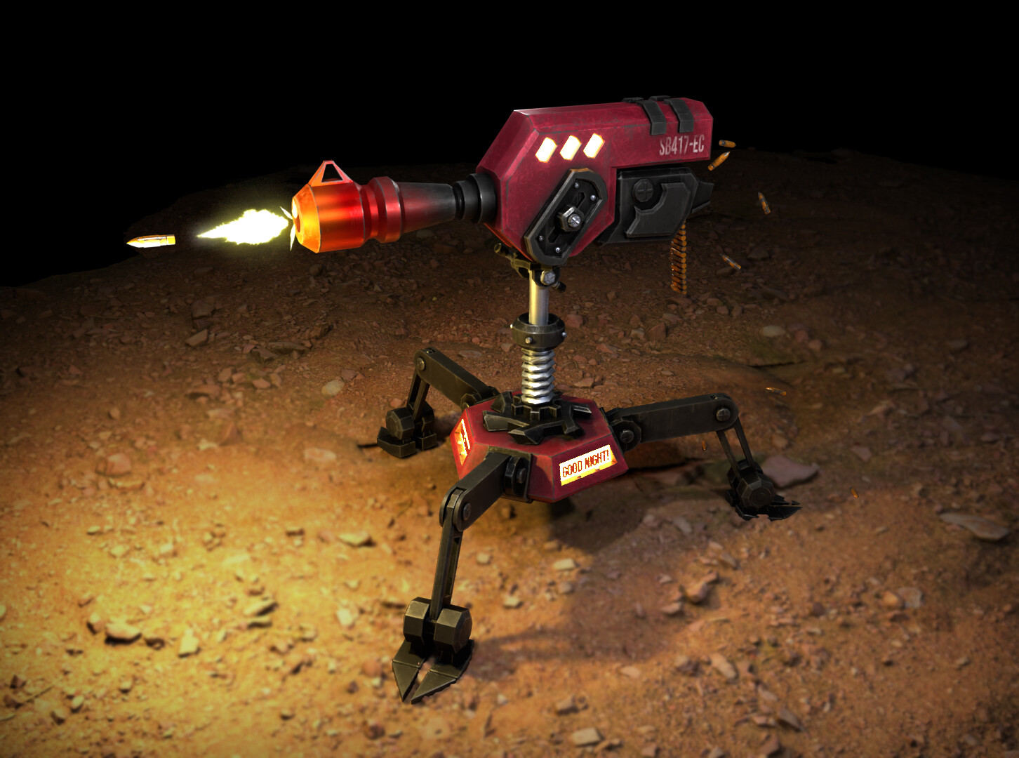 ArtStation - Sentry Bot Model - SB417-EC