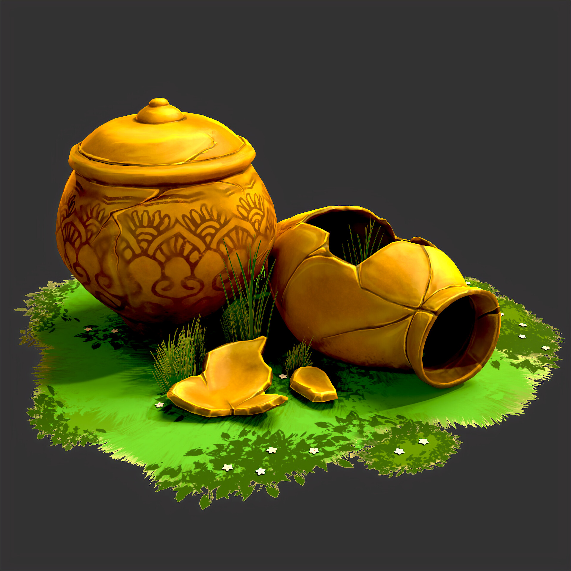 ArtStation - Handpainted Stylized Jug prop