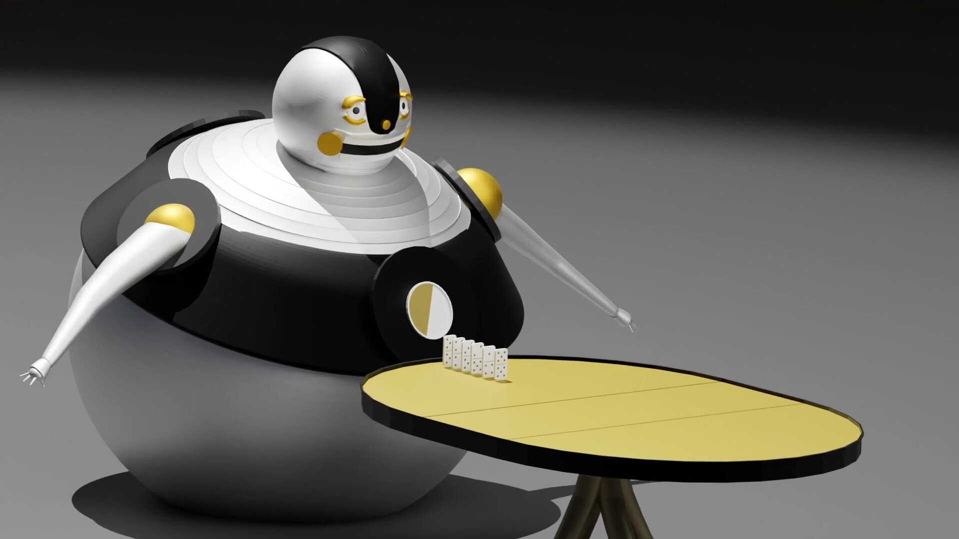 ArtStation - Bigweld From Robots knocking down dominos