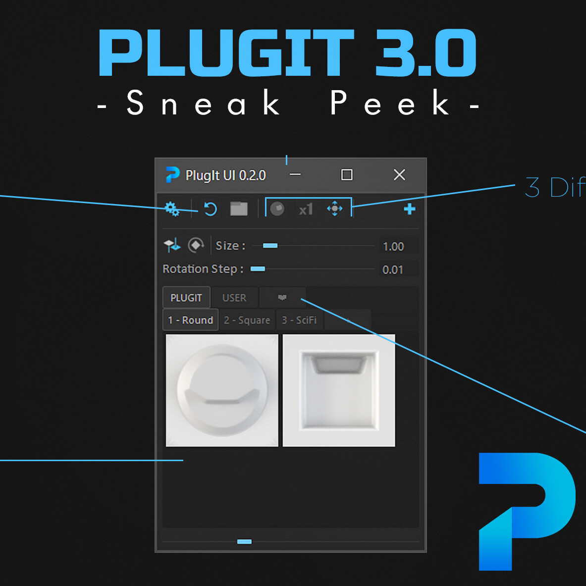- Wizix - - PlugIt 3.0 Sneak Peek - Hard Surface Modeling Plug Mesh Script for Maya