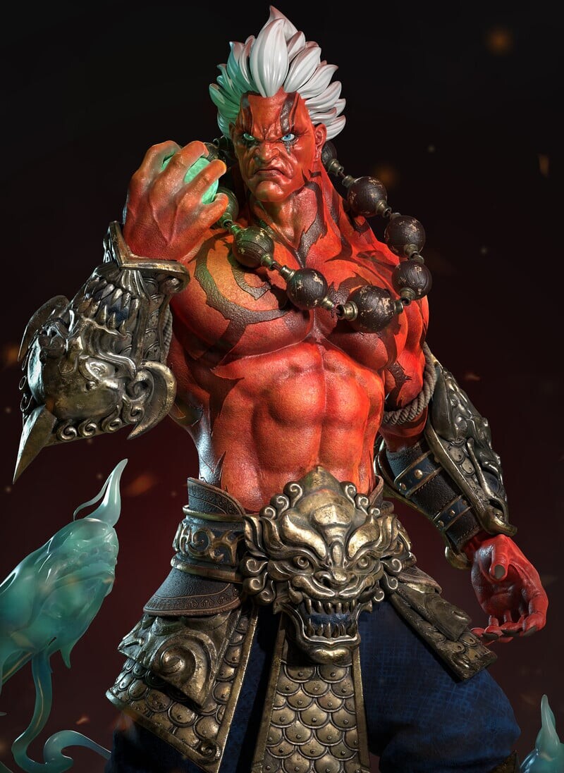 ArtStation - 🏮 "Akuma - the Malevolent Demon of Eternal Hell and the ...