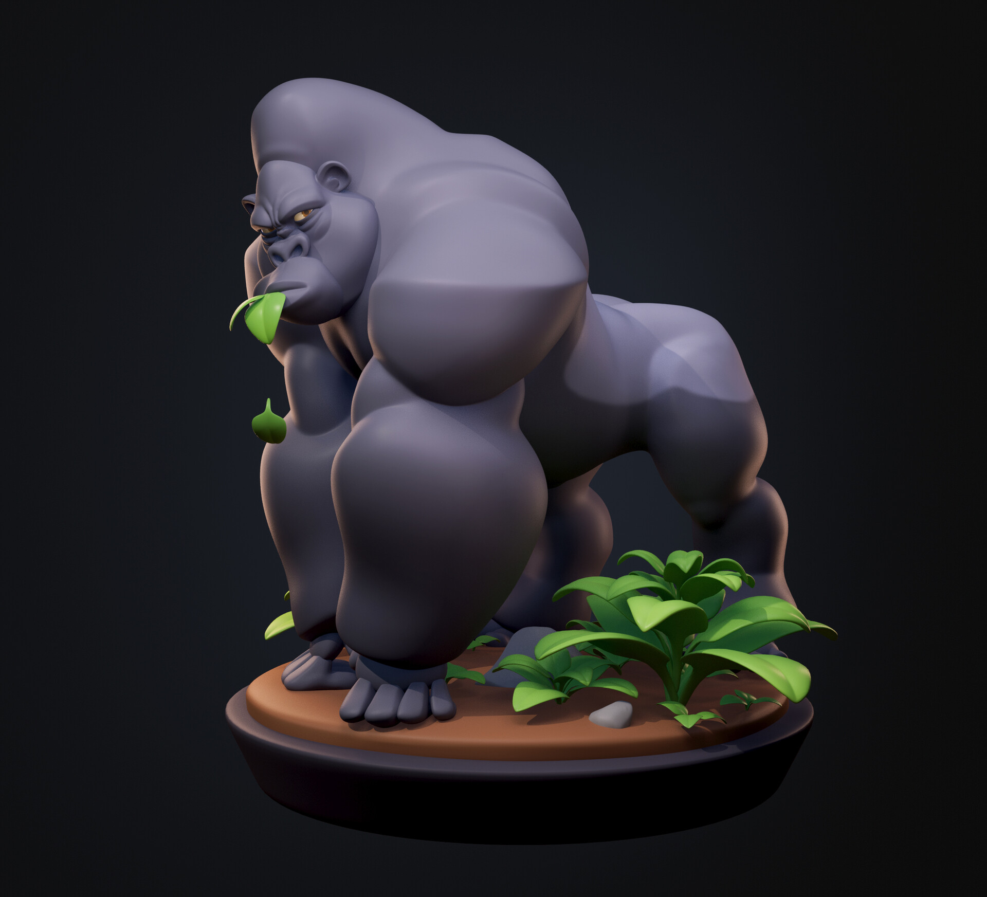 ArtStation - Grumpy Silverback Gorilla