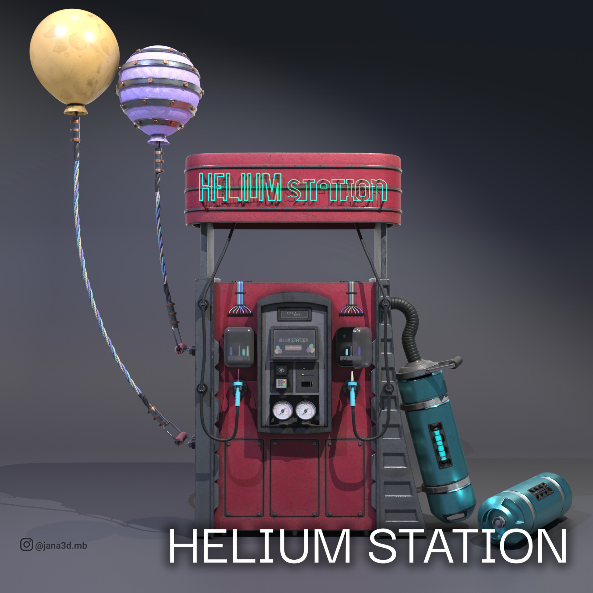 ArtStation - Student project: Helium Station