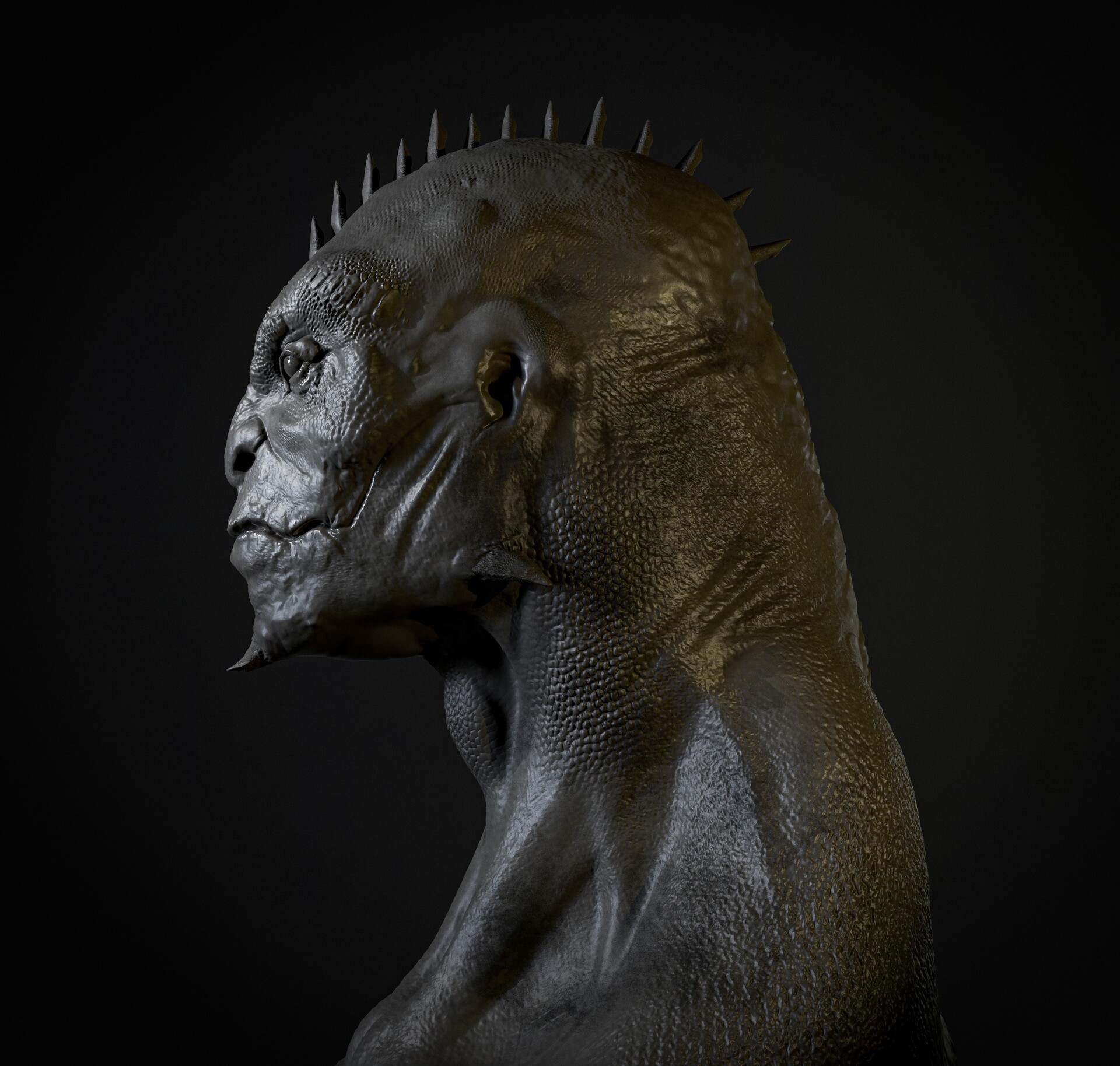 ArtStation - Lizard Bust