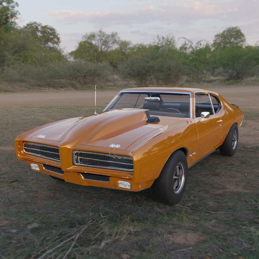 ArtStation - Pontiac GTO Judge (3D Model with Engine Sounds)