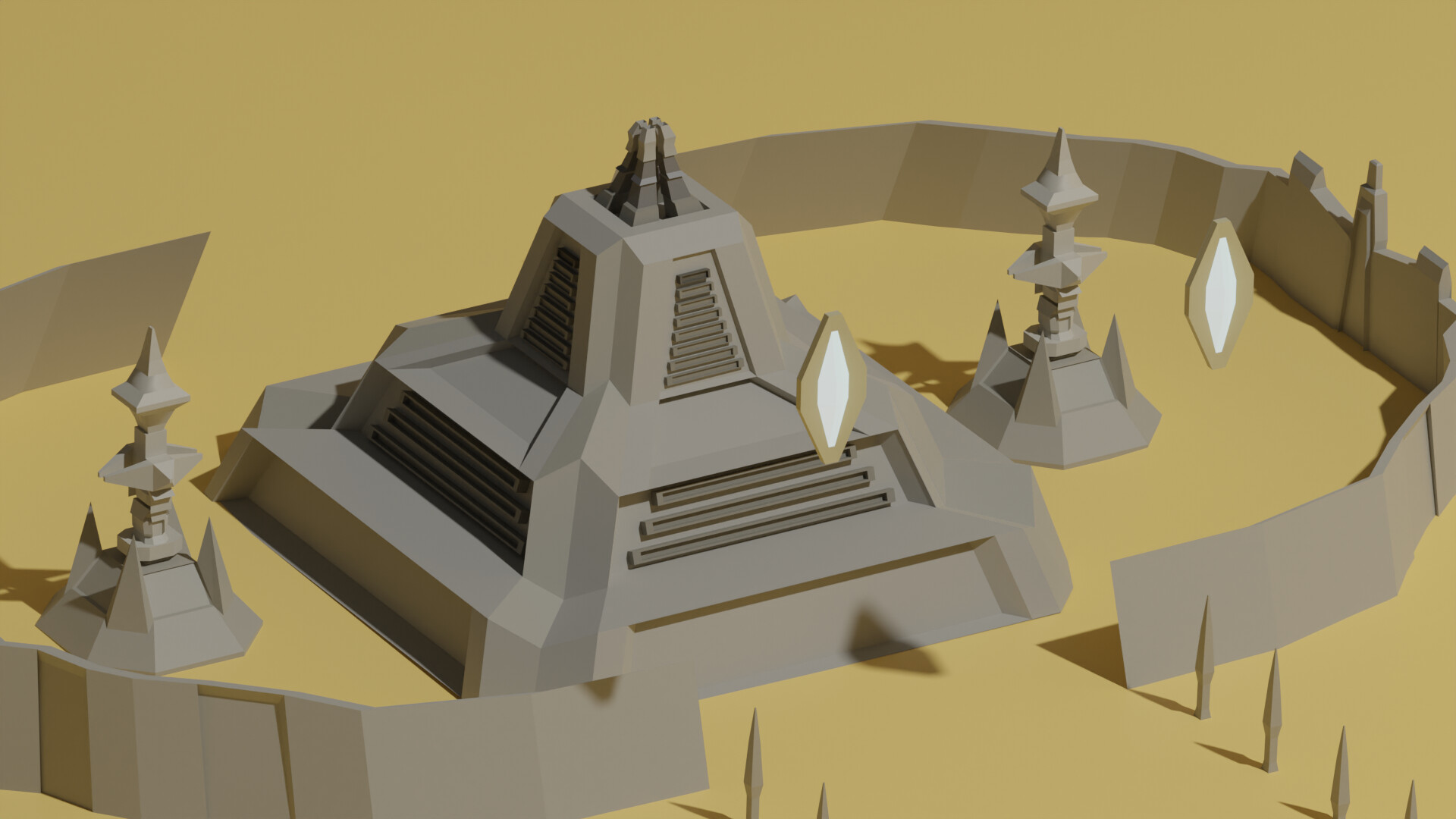 ArtStation - Temple in Desert