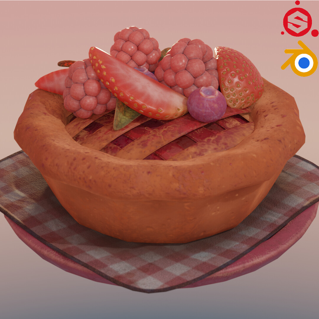ArtStation - Mini Berry Tart