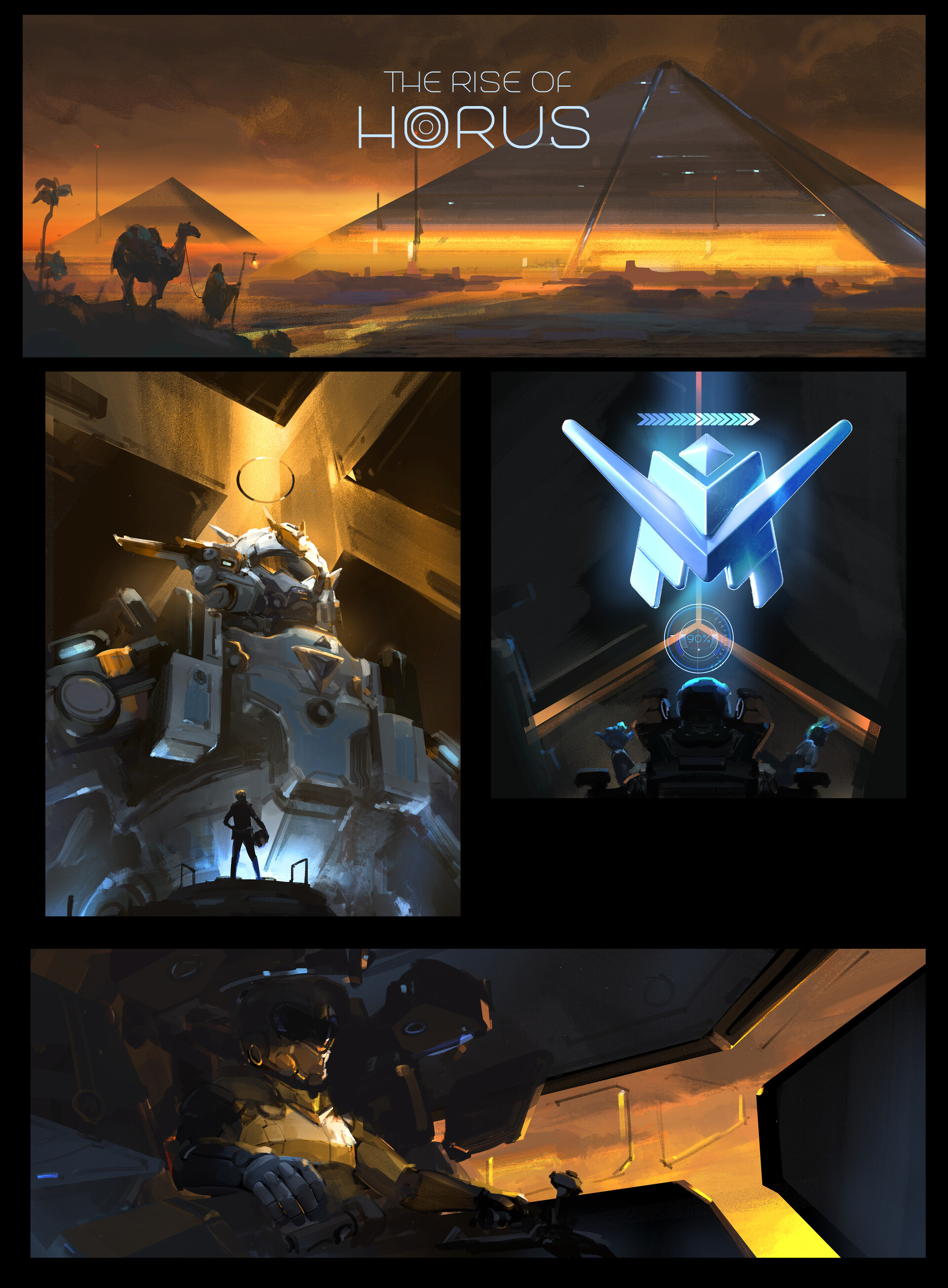 ArtStation - THE RISE OF HORUS- A MEKAVERSE COMIC STRIP