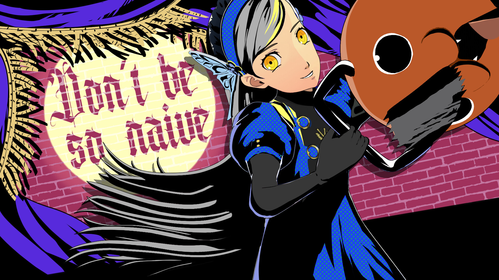 ArtStation - Lavenza and Pochita【Persona 5 x Chainsaw man】