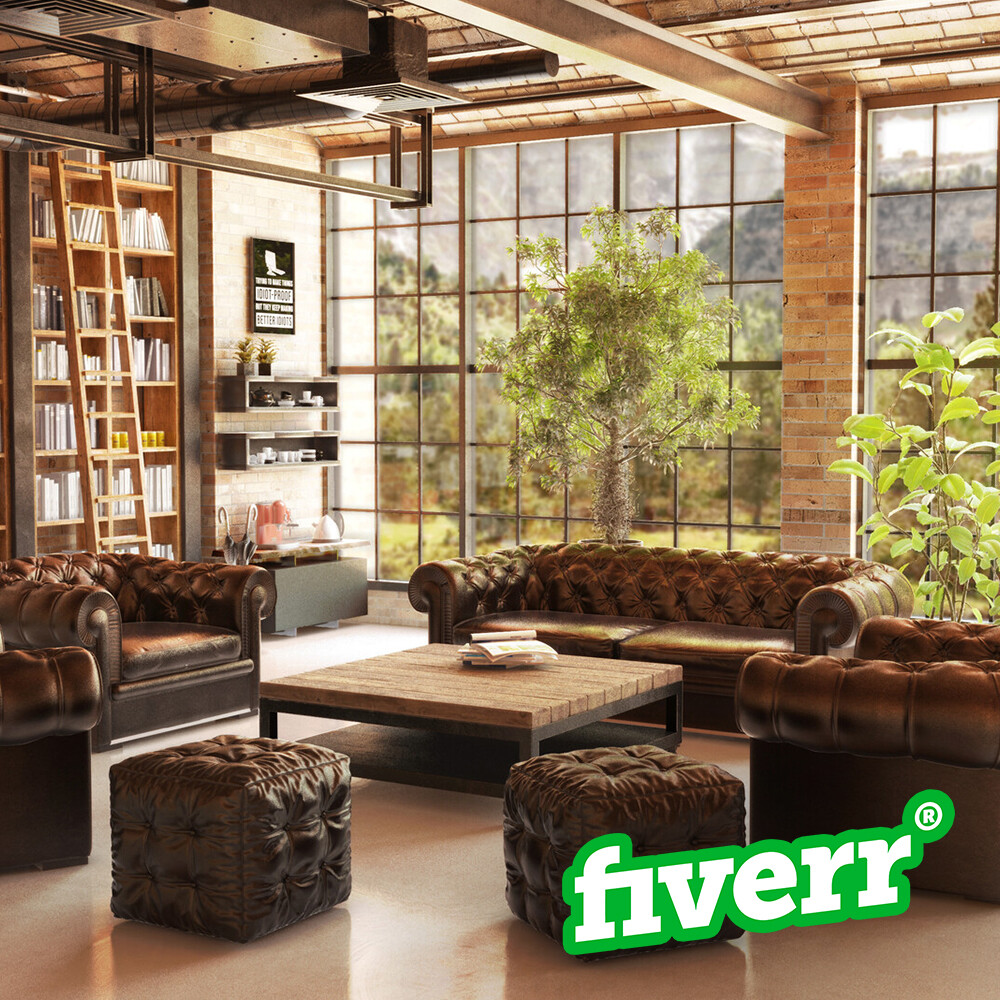 ArtStation - Olympe Studio Background - Interior studio