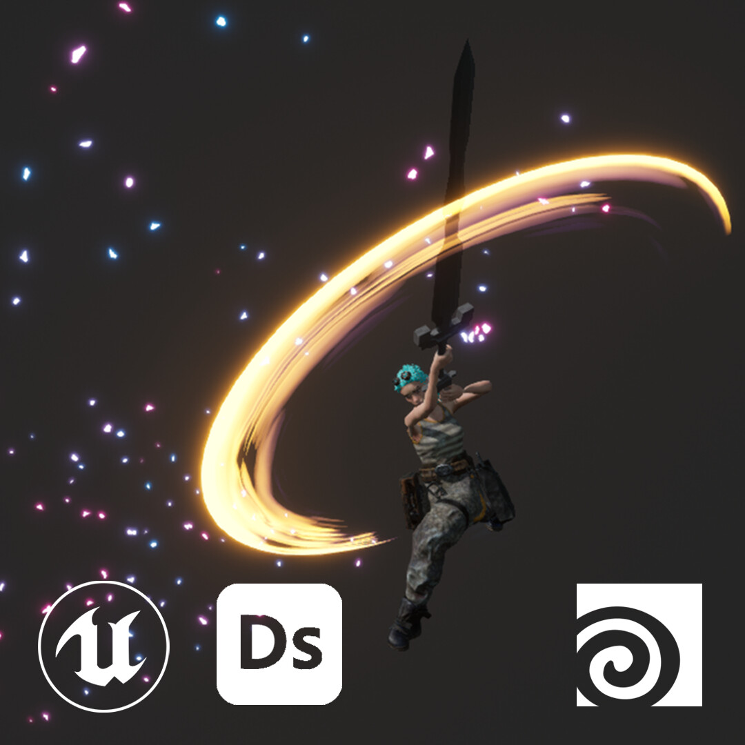ArtStation - Sword Slash Effect ‐ Niagara VFX