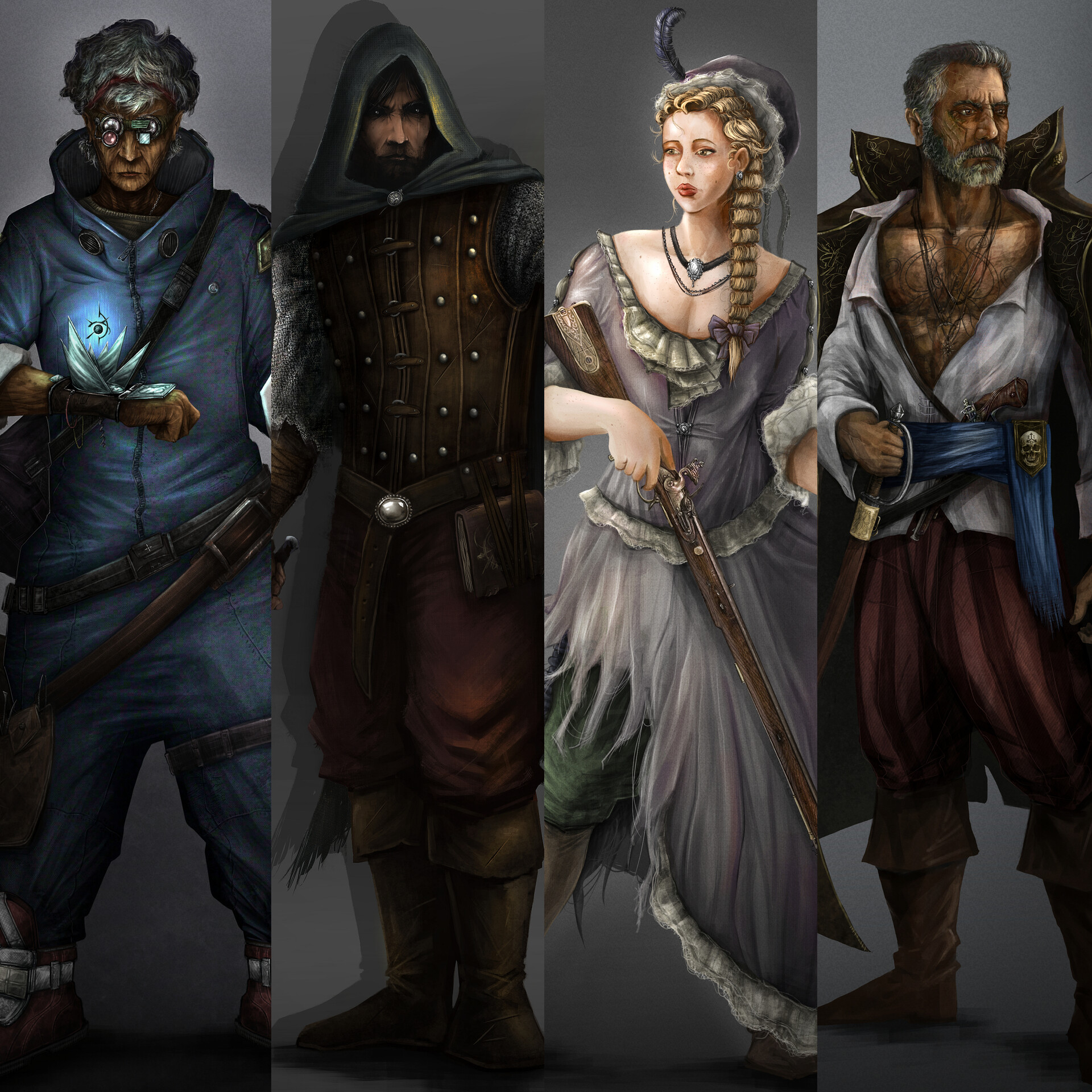 ArtStation - Miscellaneous Old Characters Designs