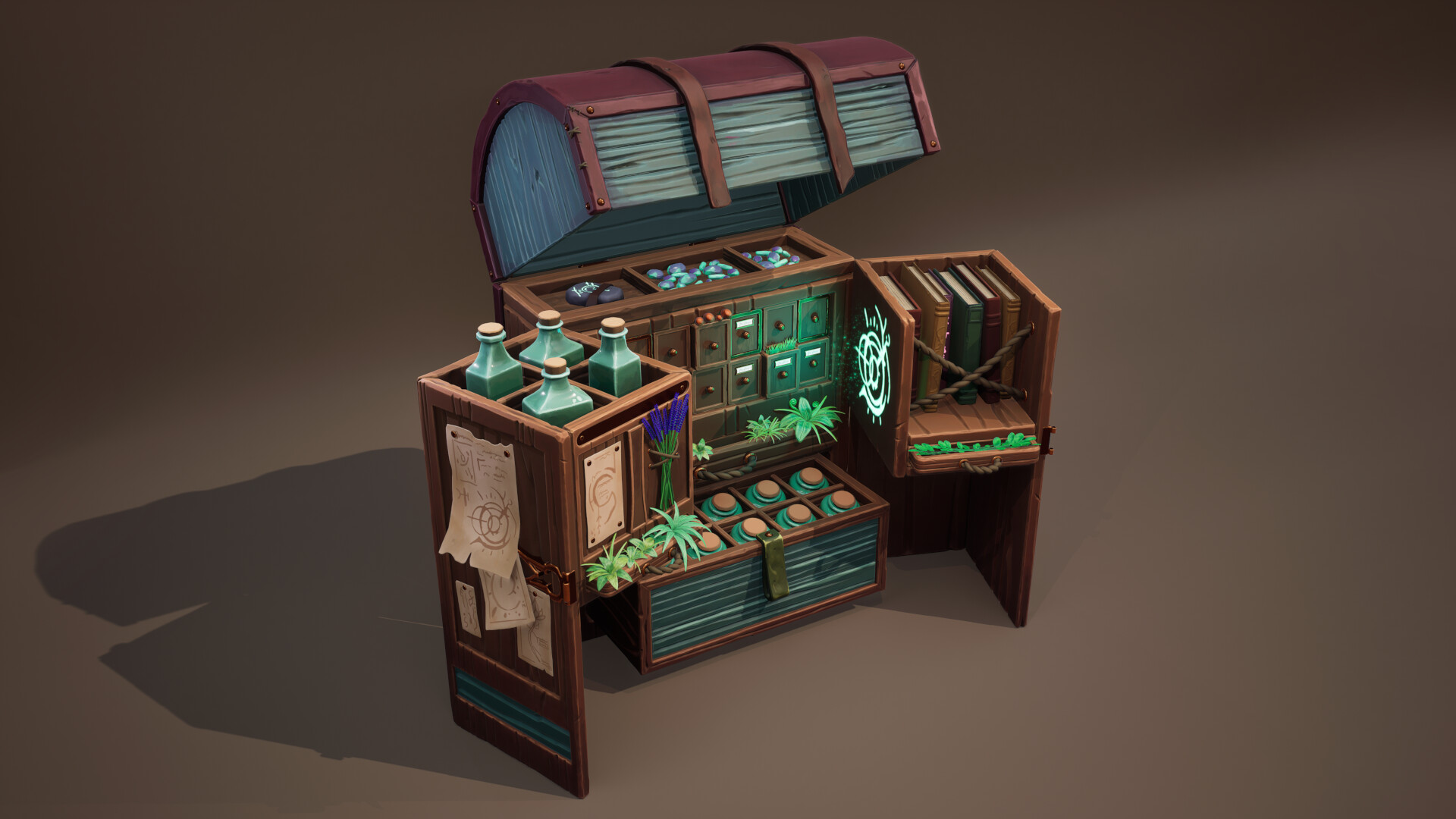 ArtStation - Stylized Chest-of-Drawers