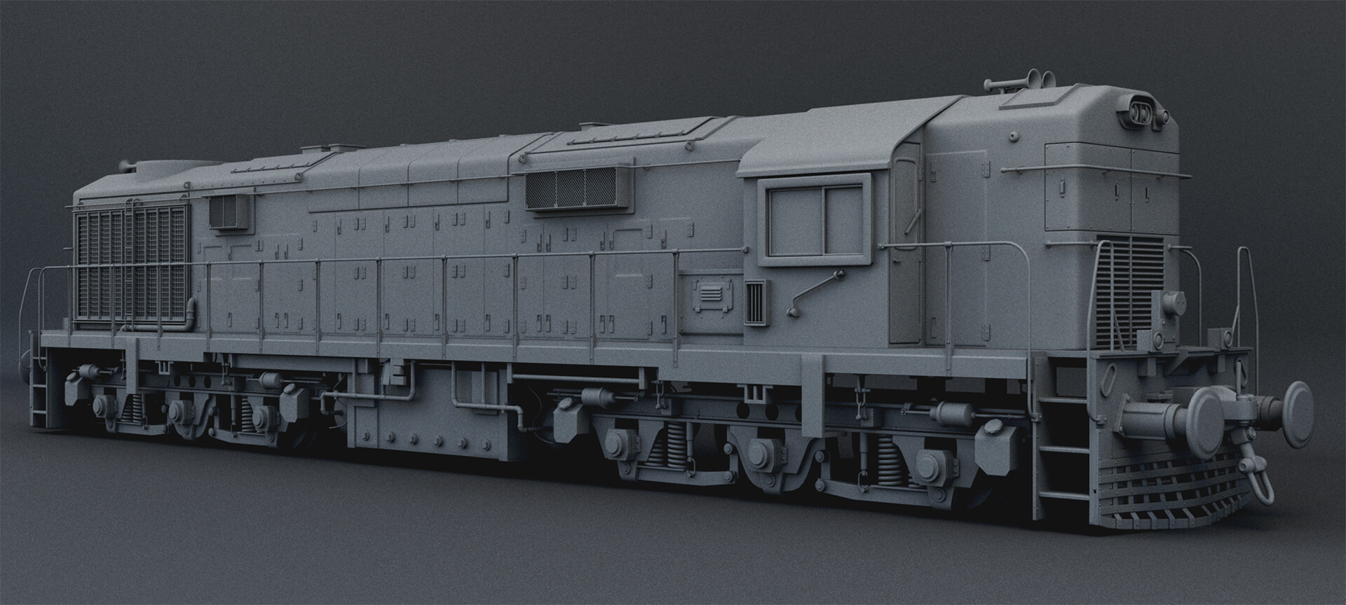 ArtStation - Train Engine - Clay Model