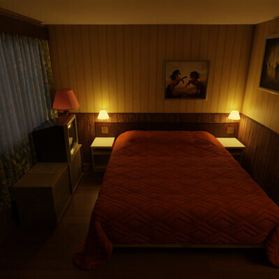 ArtStation - Dingy Motel Room