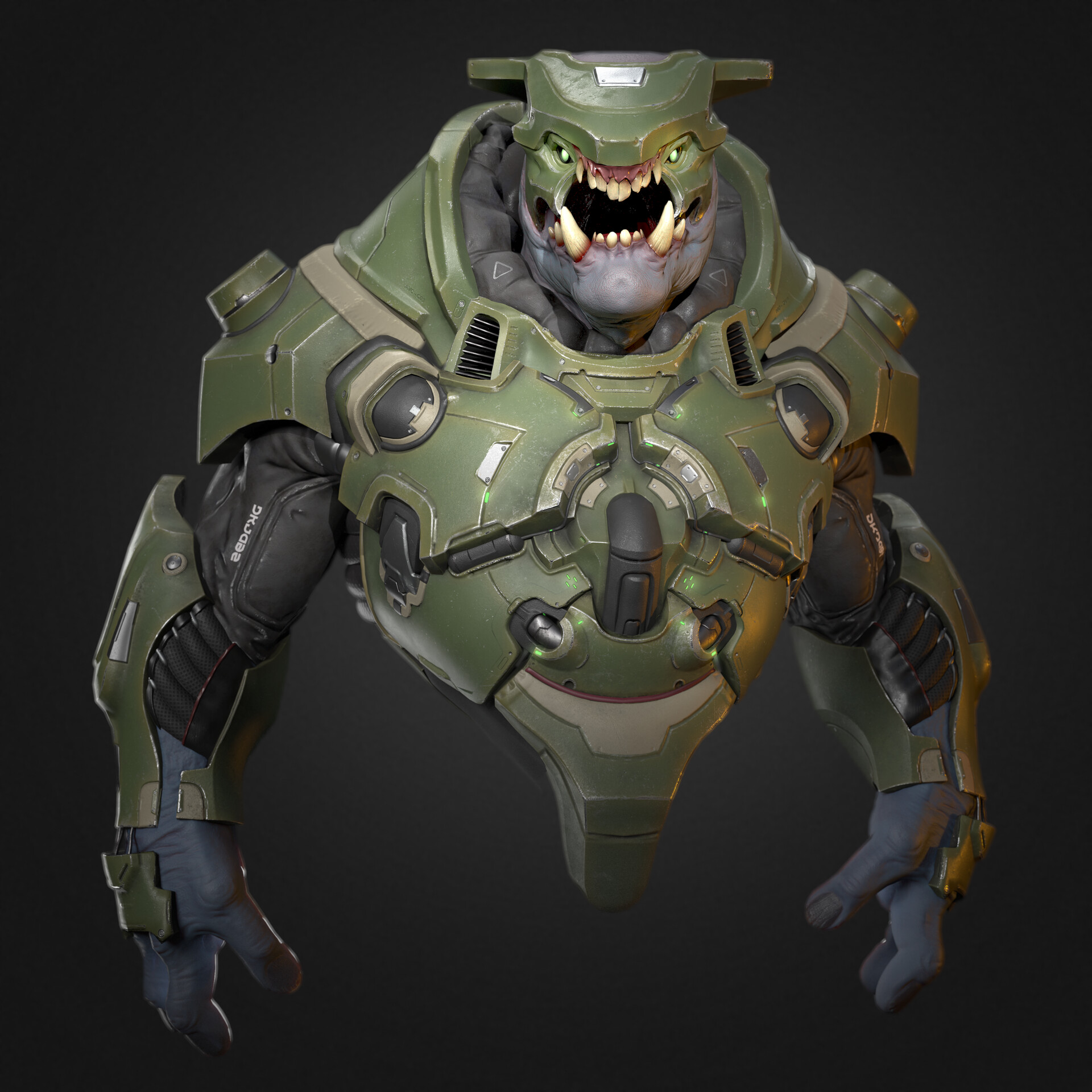 ArtStation - Armored Creature PBR Study