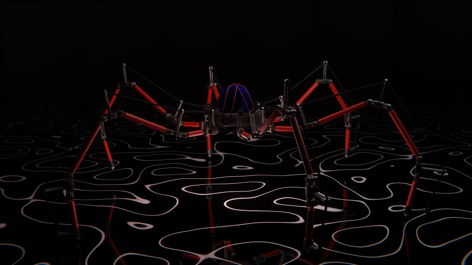 ArtStation - Cyber spider (Animation)