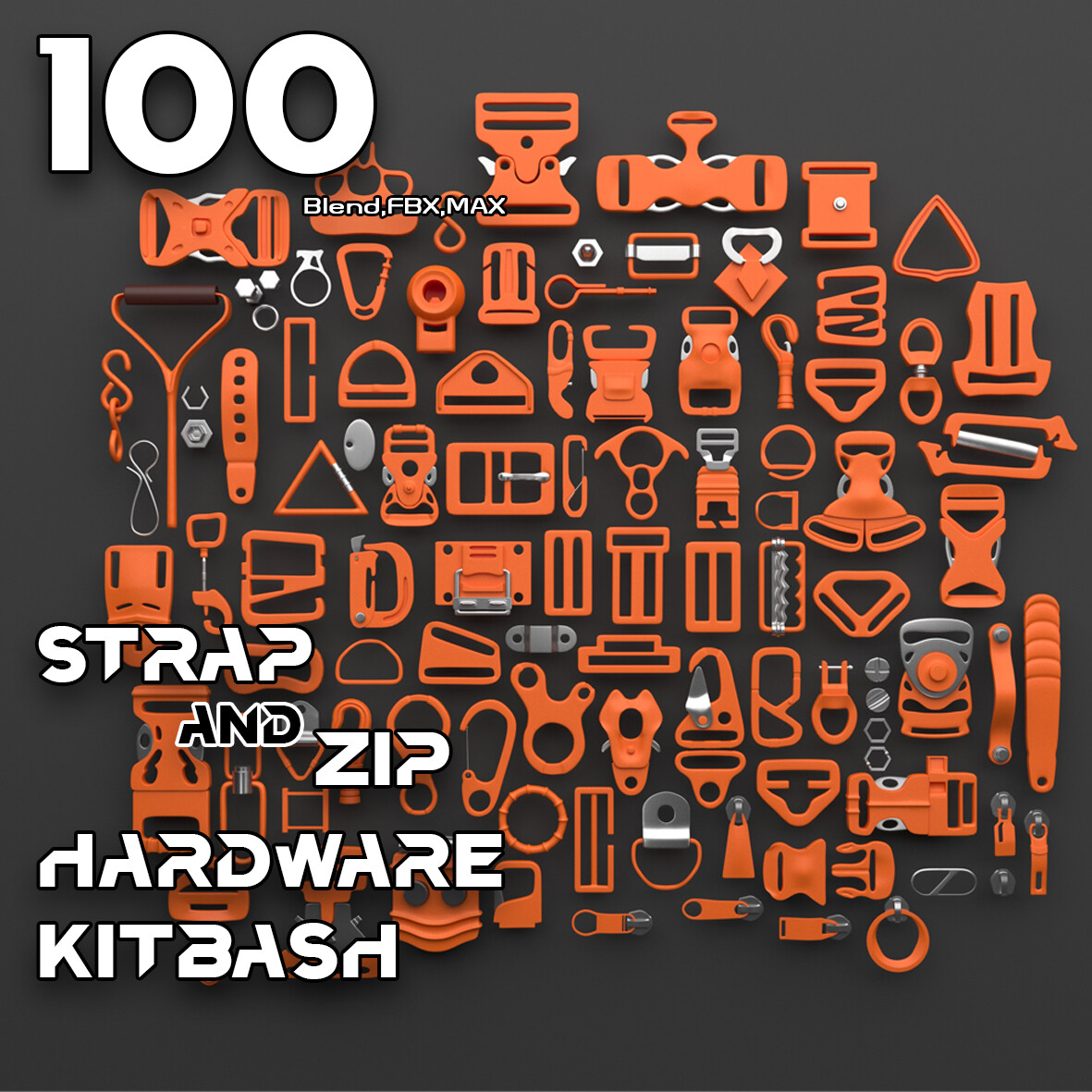 ArtStation - 100 Strap and Zip Vol. 01
