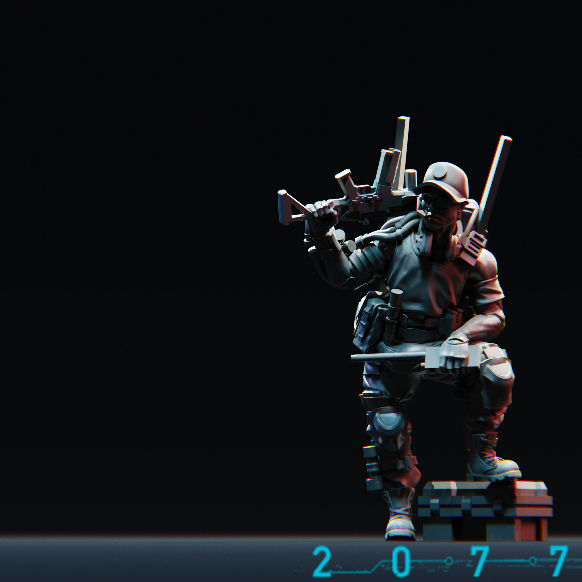 ArtStation - Cyberpunk 2077 | Techie | 32mm