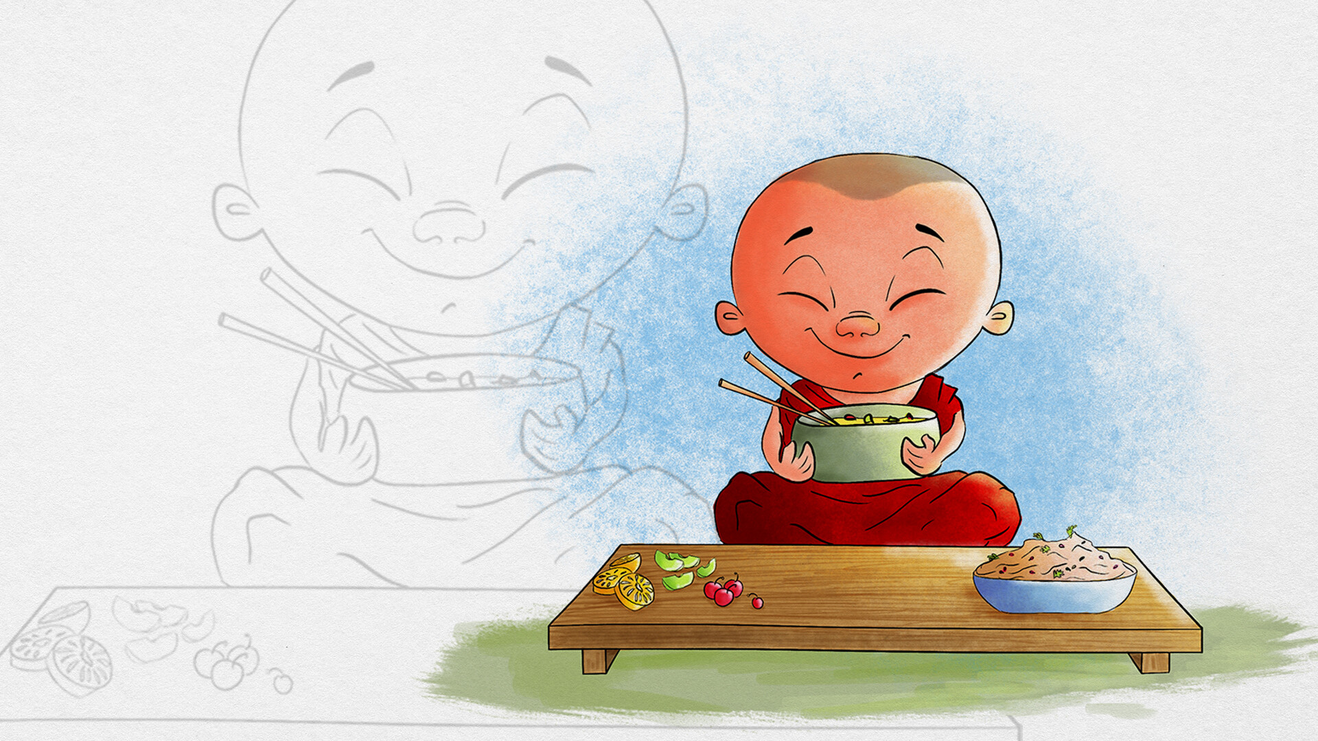 ArtStation - Monks - "MEAL"