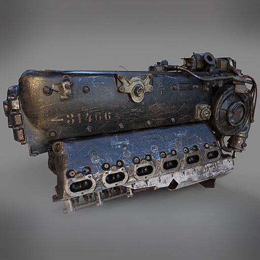 ArtStation - Daimler Benz DB601