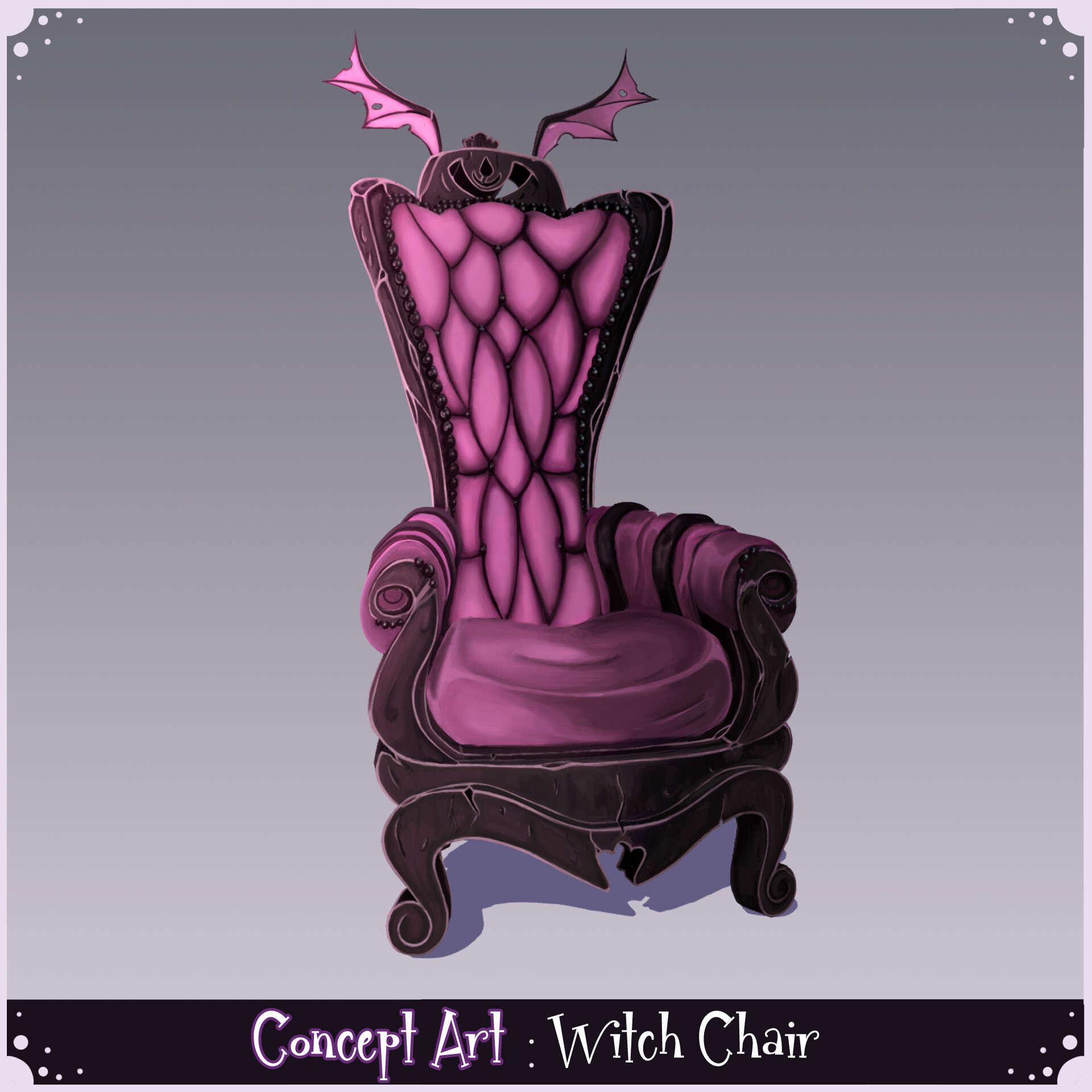 ArtStation - Concept art Props: Witch Chair