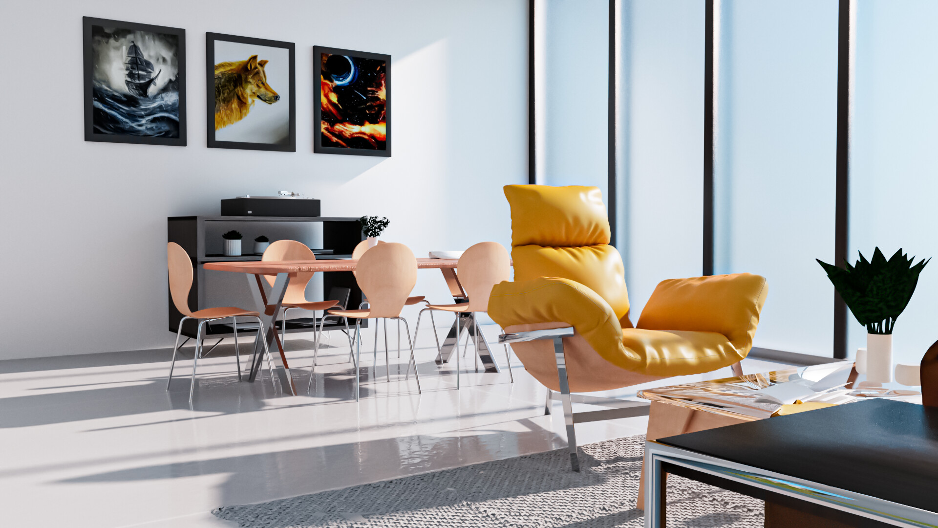 ArtStation - Maya interior work