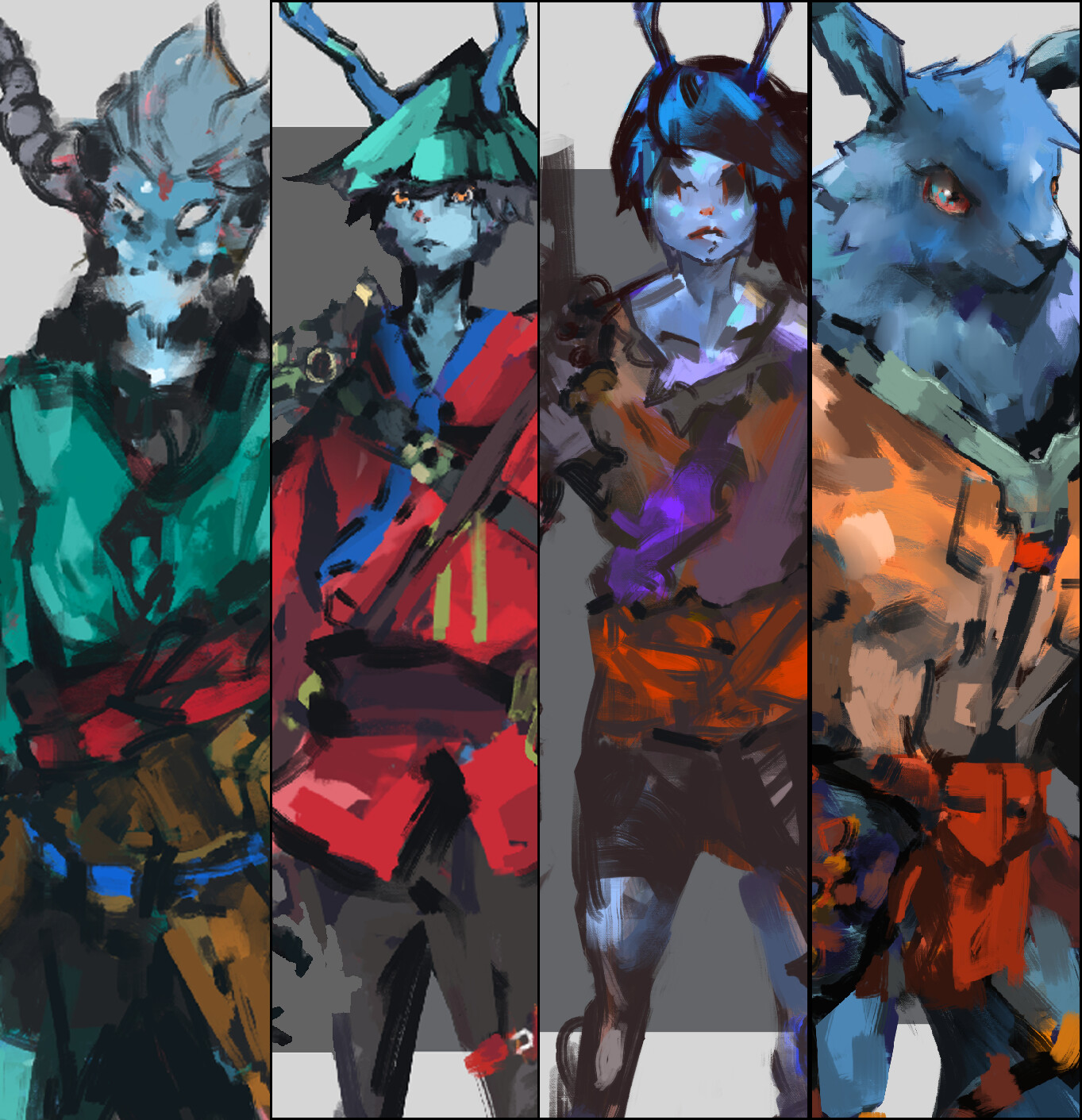 ArtStation - The Blue Vanguard: Blue OG Character Concepts