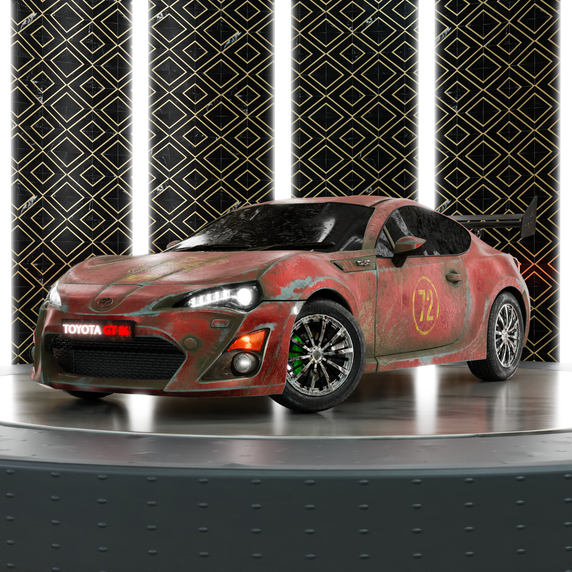 ArtStation - Toyota GT86 (clean and dirty)
