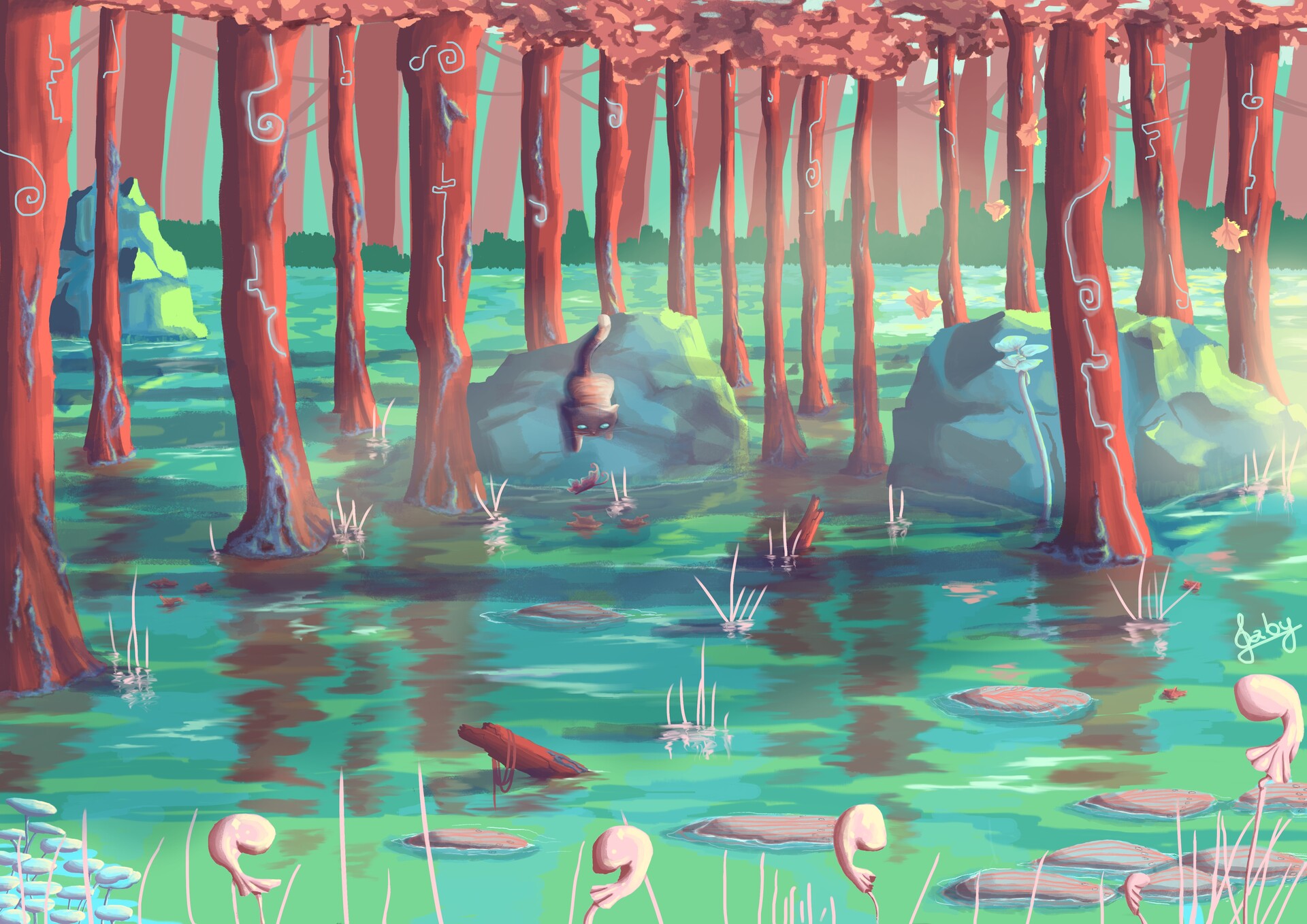 ArtStation - Illusory swamp