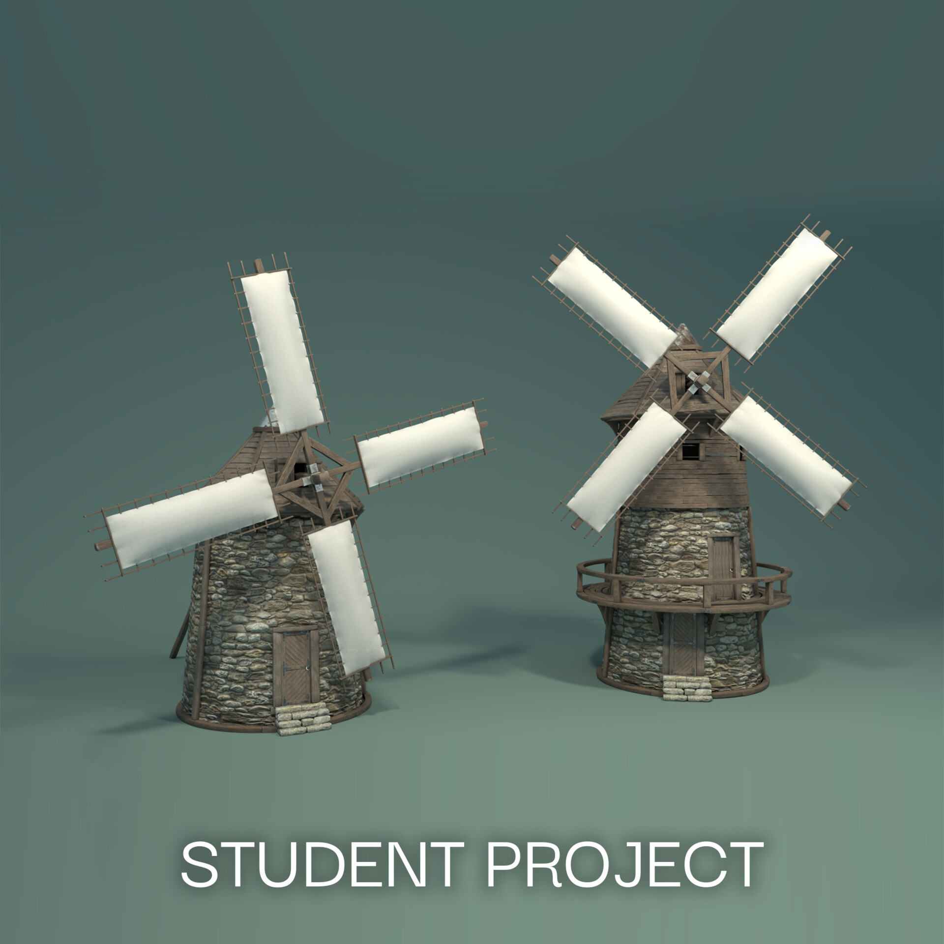ArtStation - Student project: Windmills