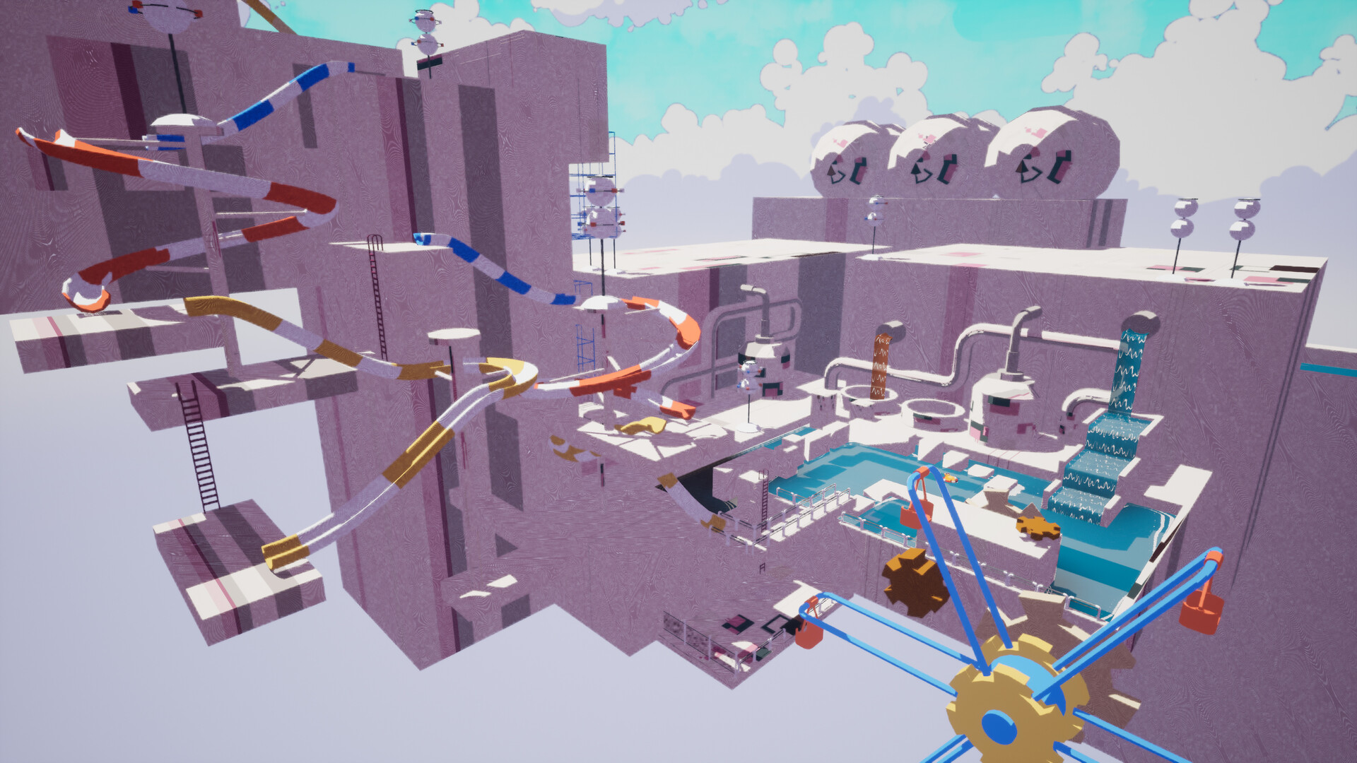 ArtStation - Fake game demo_Blender_UE5