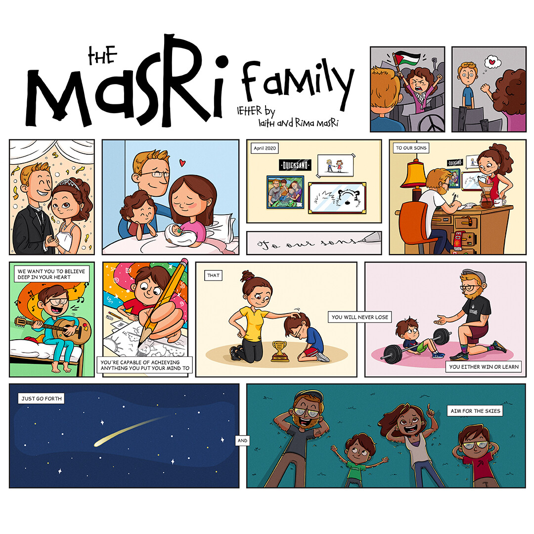 ArtStation - Family Comic (Inspired by Calvin & Hobbes)