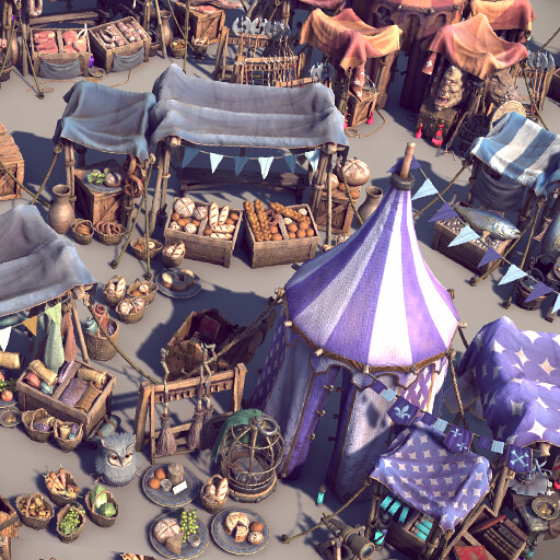 ArtStation - DETAILED - Fantasy Markets