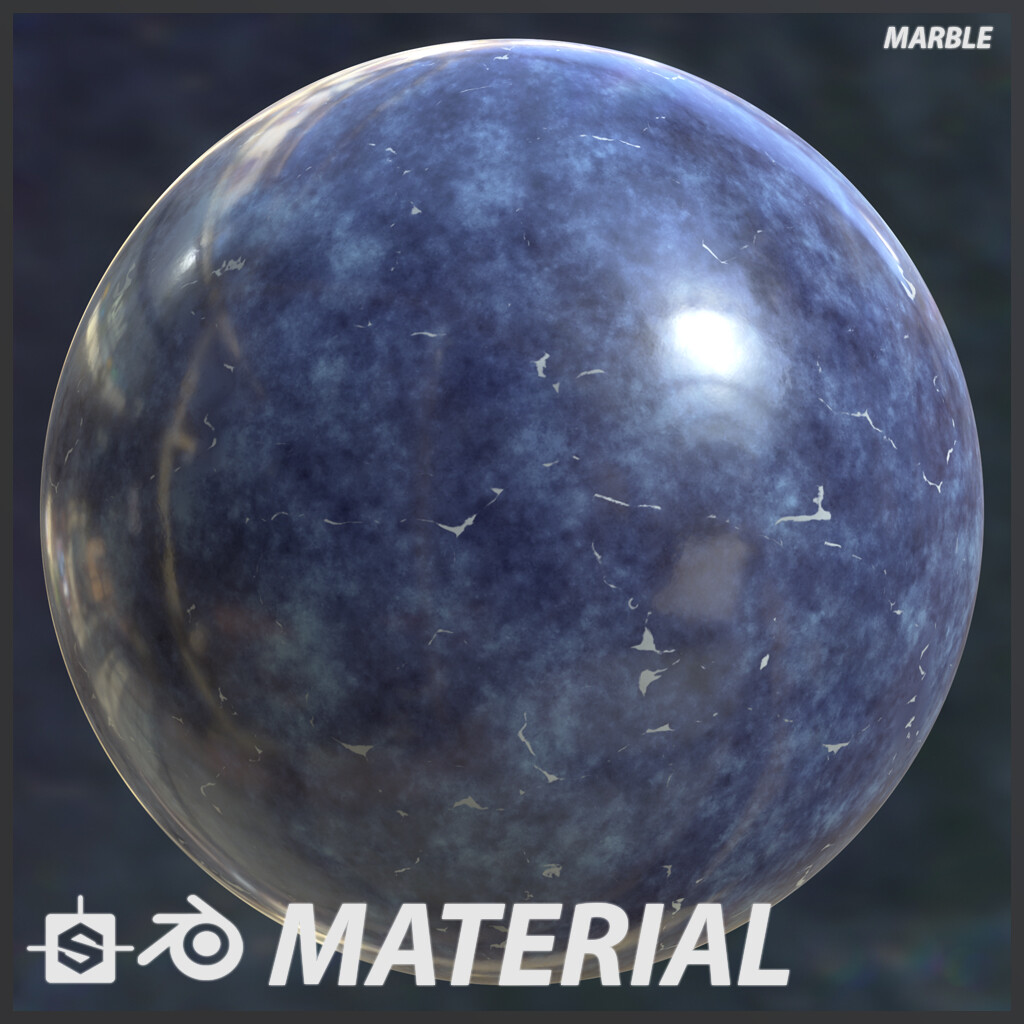 ArtStation - Marble Substance 3D designer To Blender (Blue Marble)