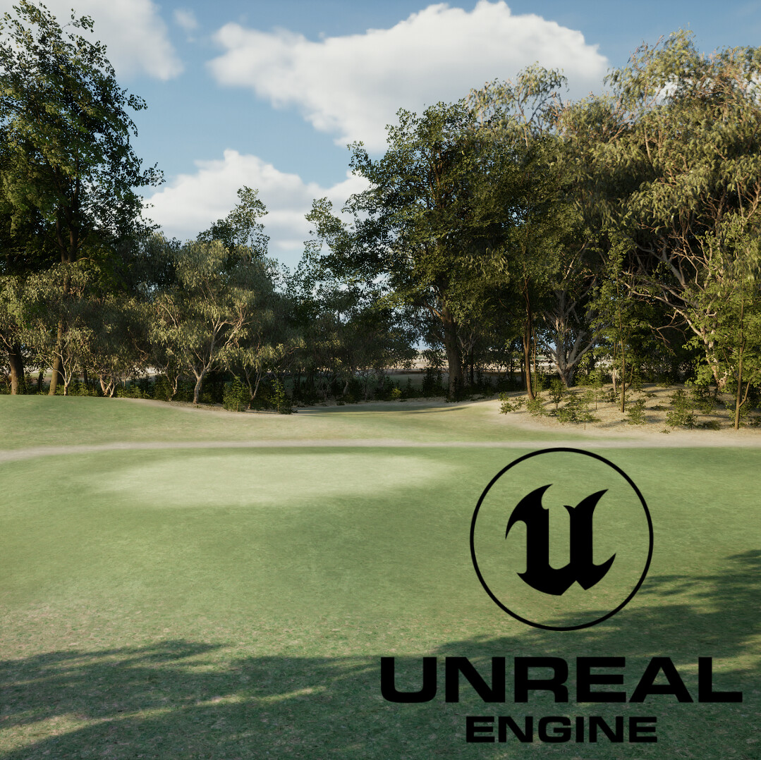 ArtStation - Real golf course recreated in Unreal Engine