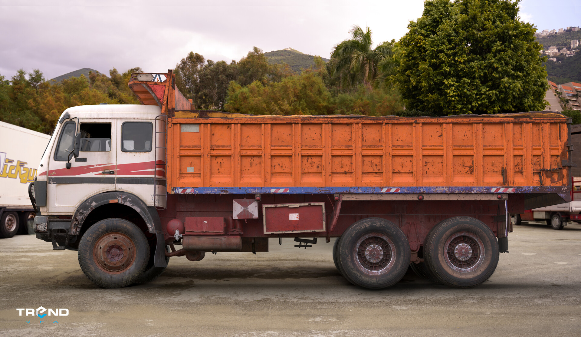 ArtStation - Dump Truck Mercedes ( Trailer )