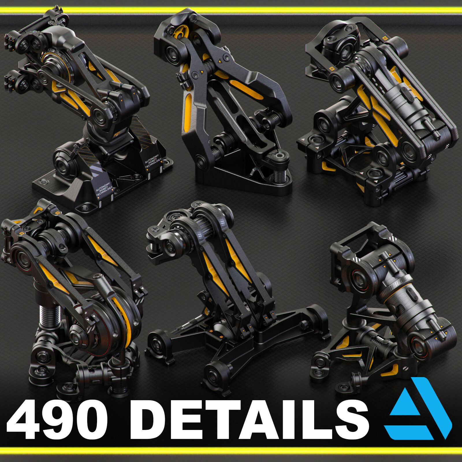 ArtStation - Sci-Fi Hard Surface KITBASH 490 DETAILS