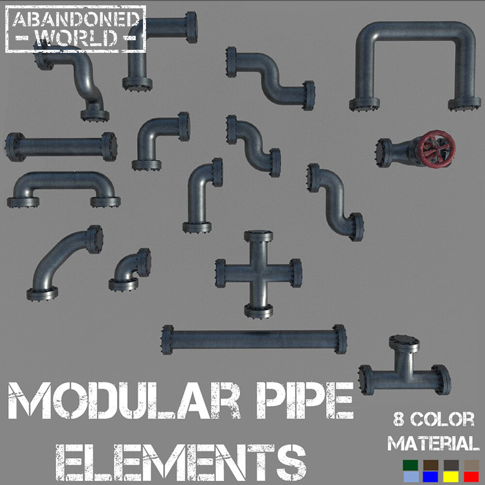 ArtStation - Modular Pipe Elements