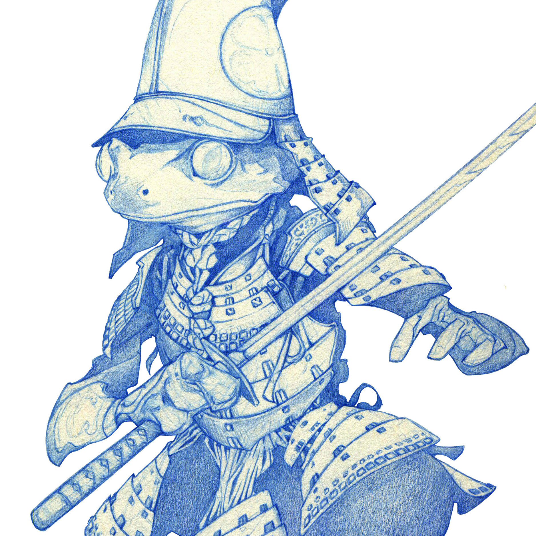 ArtStation - Frog Samurai 2